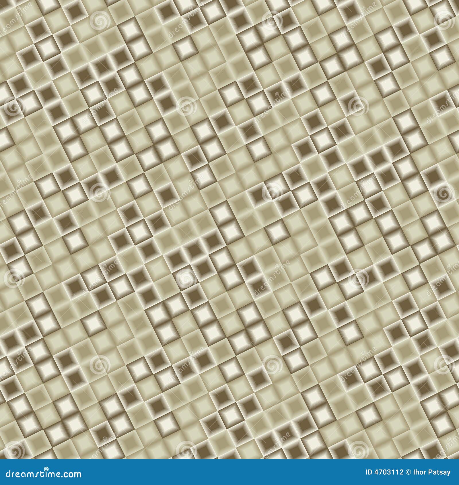 Seamless Brown Tile Pattern Stock Vector - Illustration of cube ...