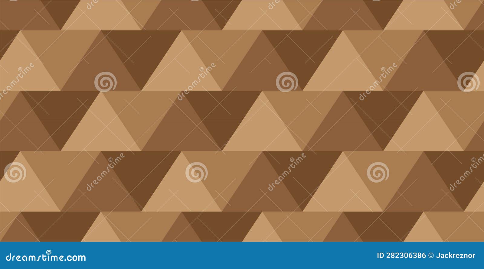 Seamless Brown Triangles Pattern. Vector Background Stock Vector ...