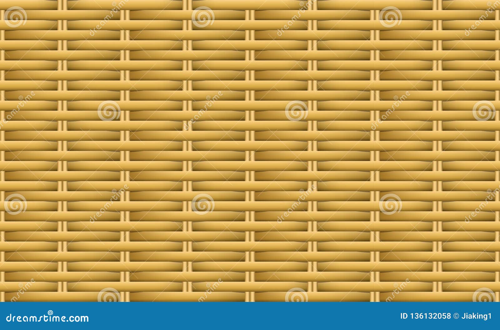 Seamless Brown Weave Rattan Pattern, Vector Art Stock Vector ...