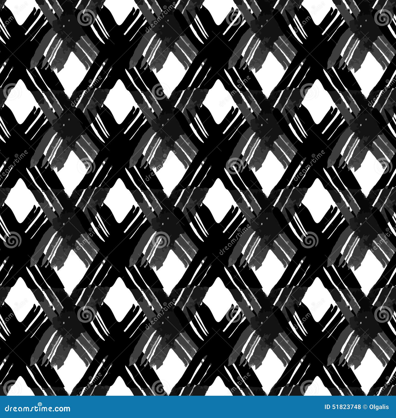 Seamless Brush Strokes Pattern Vector Illustration | CartoonDealer.com ...