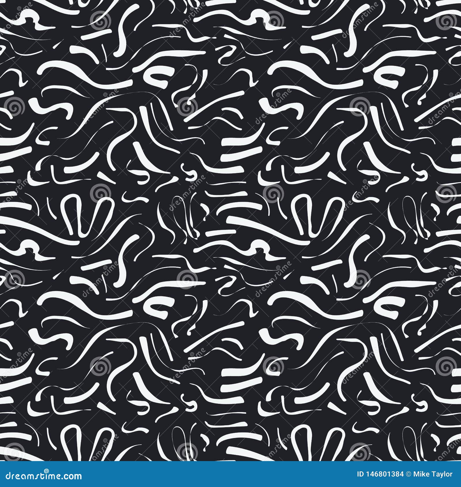 Seamless Brush Stroke Art Pattern Stock Vector - Illustration of hand ...