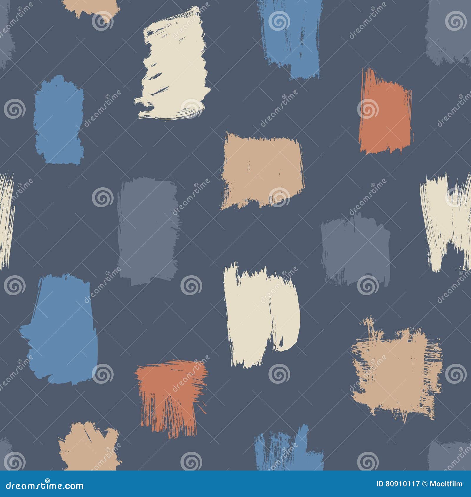 Seamless Brush Strokes Pattern Stock Vector - Illustration of stripe ...