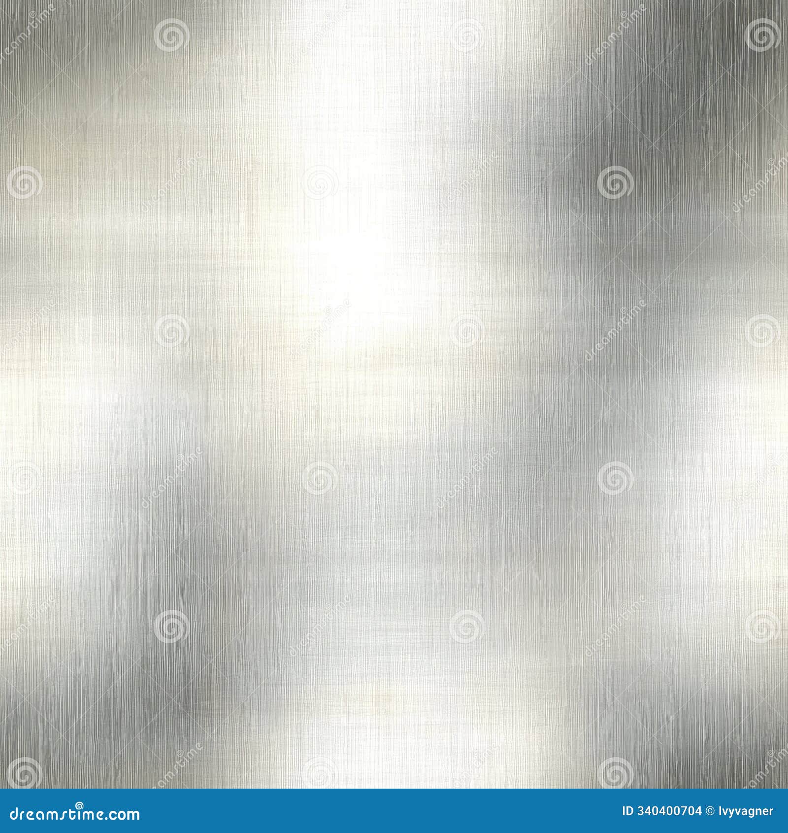 Seamless Brushed Metal Texture, Smooth Surface, Light Reflections, Silver Tones Stock Photo ...