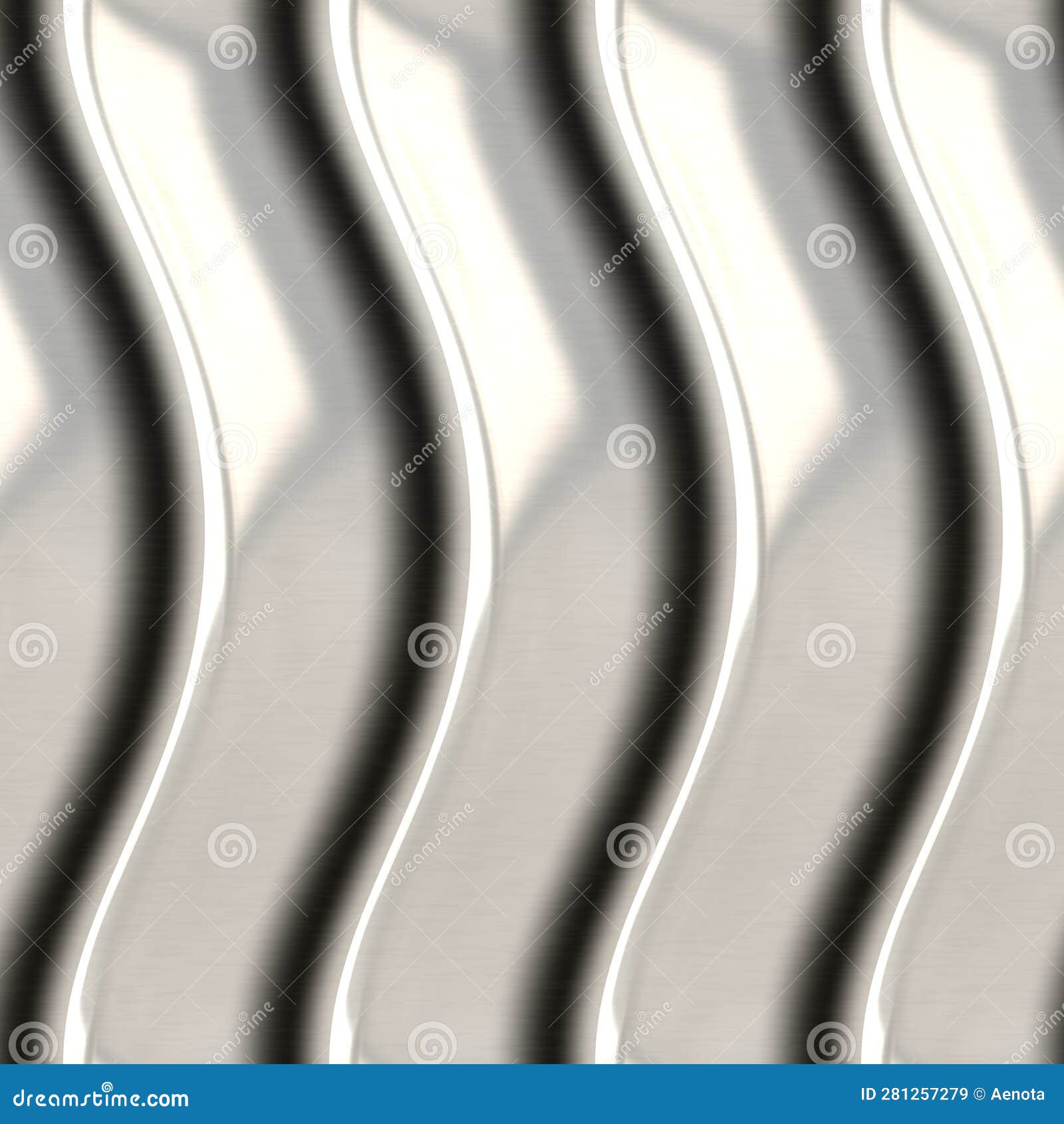 Seamless Brushed Ribbed Metal Pattern Stock Illustration - Illustration ...