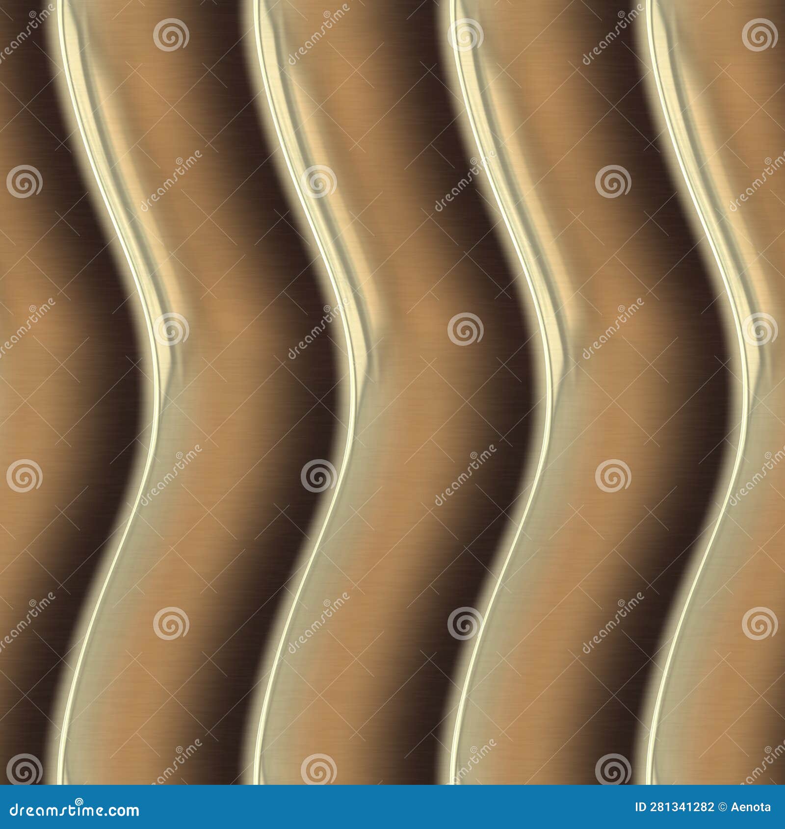 Seamless Brushed Ribbed Metal Pattern Stock Illustration - Illustration ...
