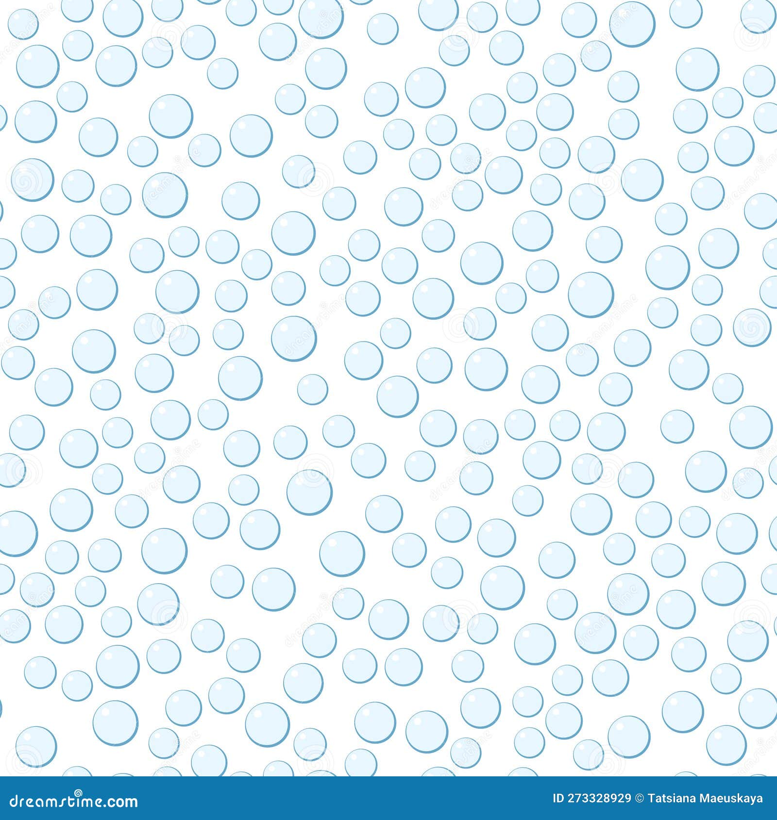 Seamless Bubble Pattern. Vector Illustration on a White Background ...