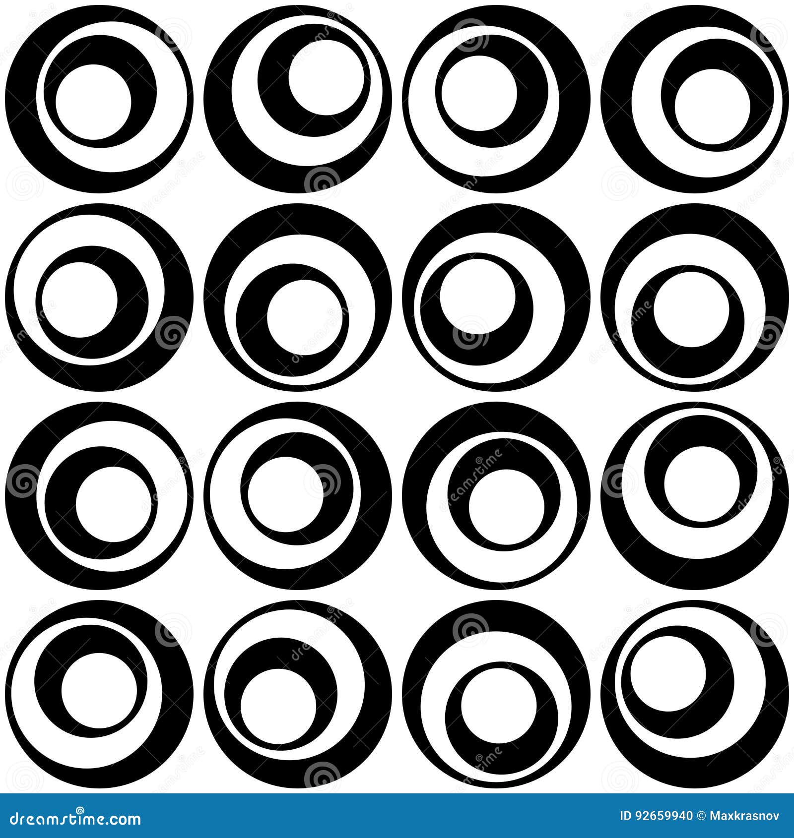 Seamless Bubble Pattern stock vector. Illustration of round - 92659940