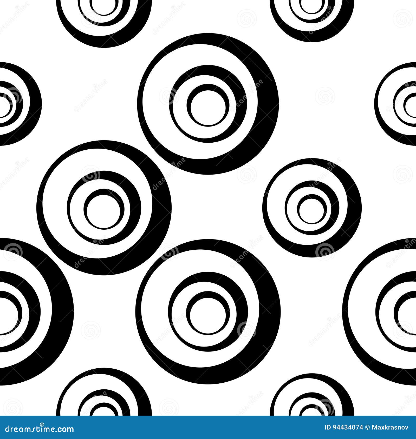 Seamless Bubble Pattern stock vector. Illustration of circle - 94434074