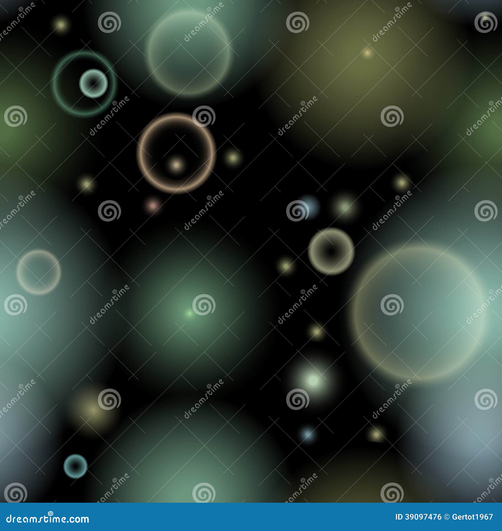 Seamless bubbles pattern stock vector. Illustration of silhouette ...