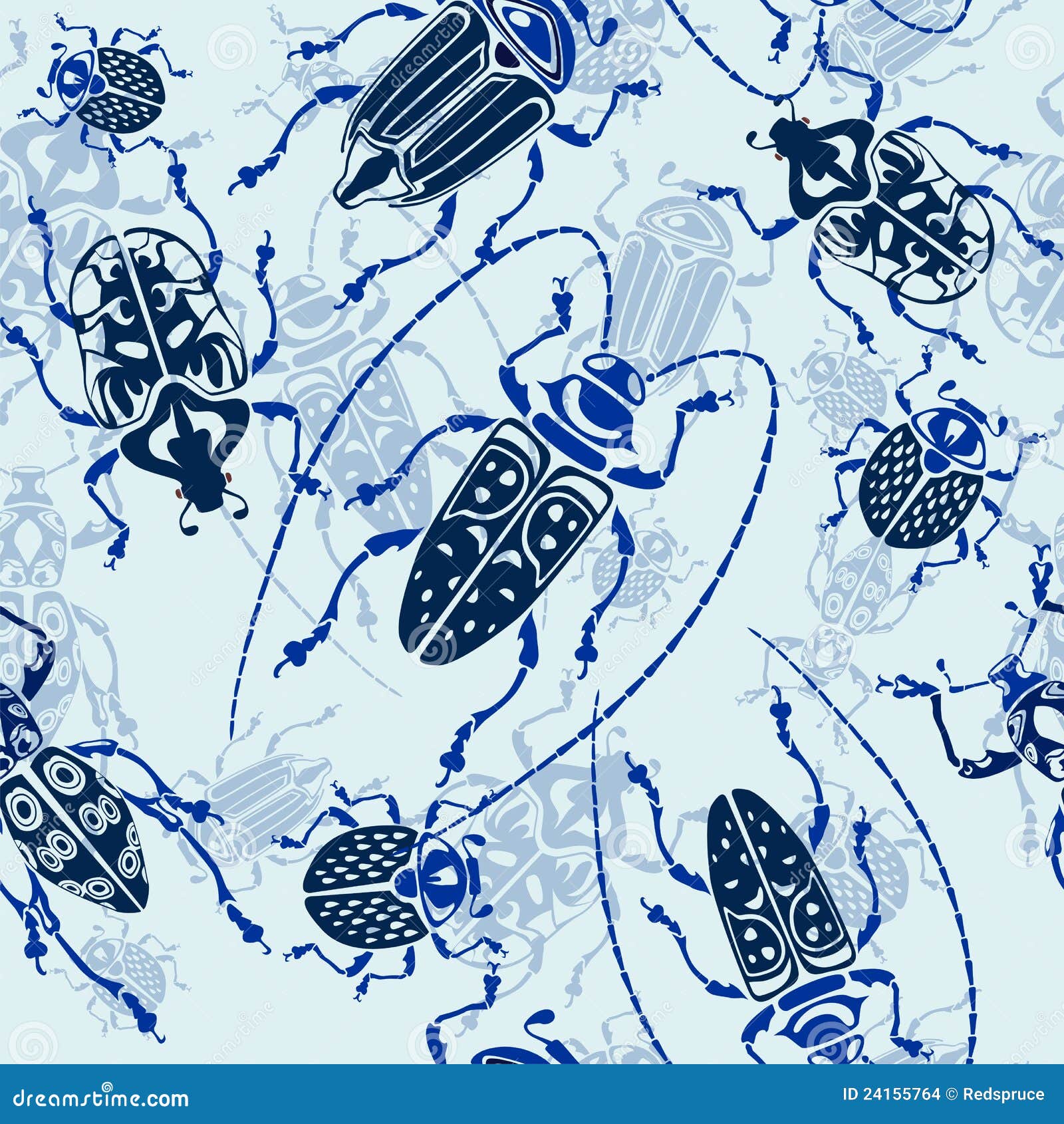 Seamless bug pattern stock illustration. Illustration of icon - 24155764