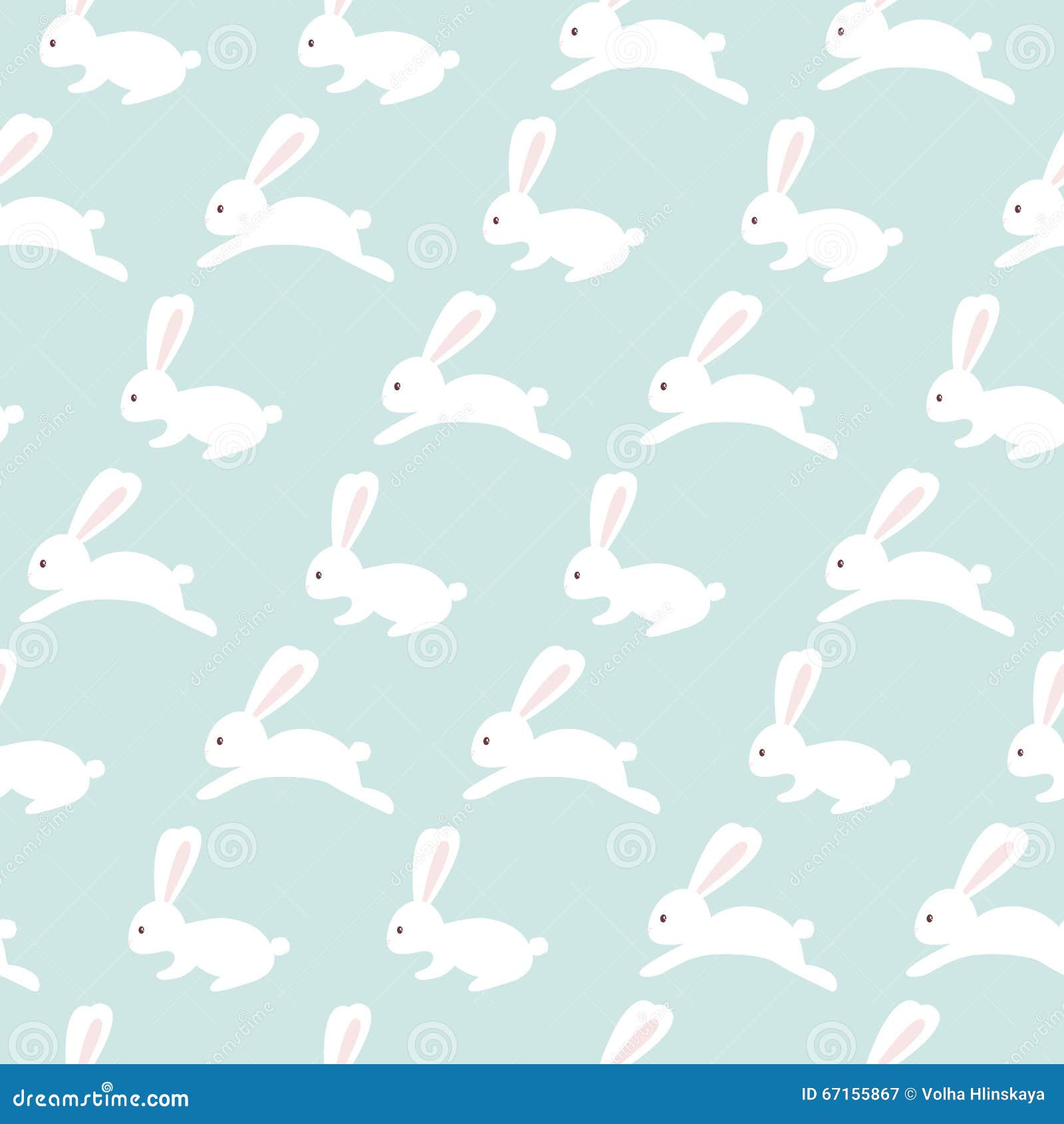 Seamless bunny pattern stock vector. Illustration of pattern - 67155867