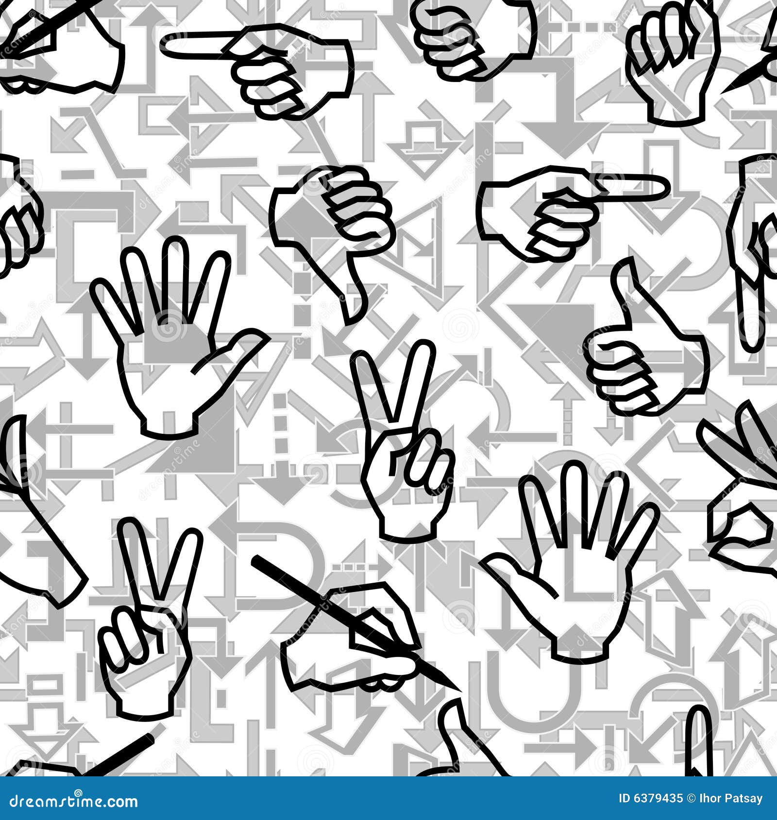 Seamless Business Sign Pattern Stock Vector - Illustration of periodic ...