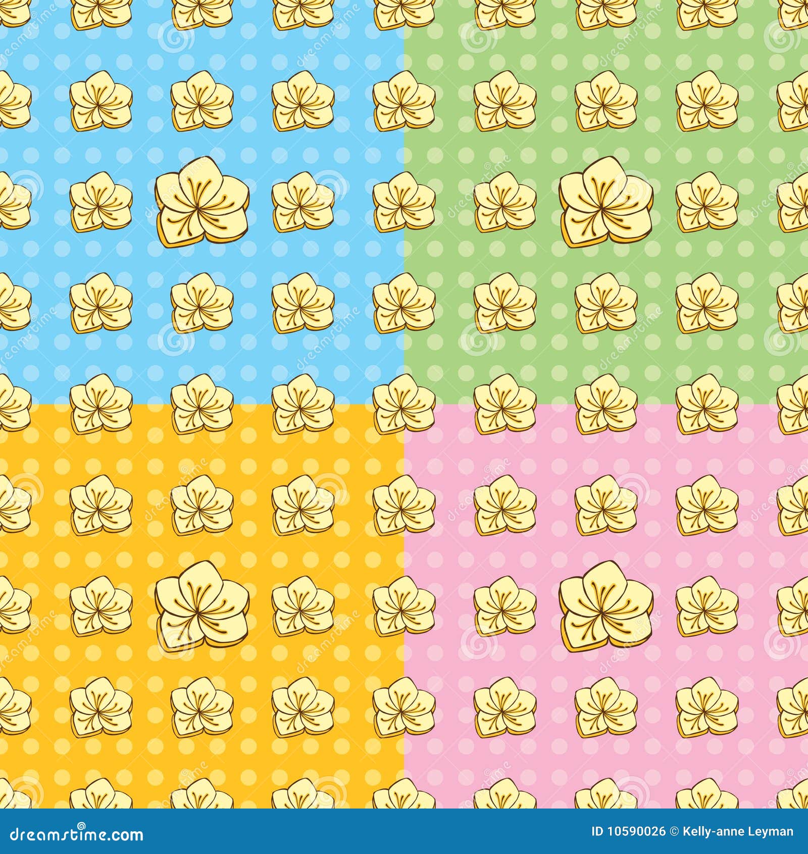 Seamless Buttercup Pattern stock vector. Illustration of blossom - 10590026