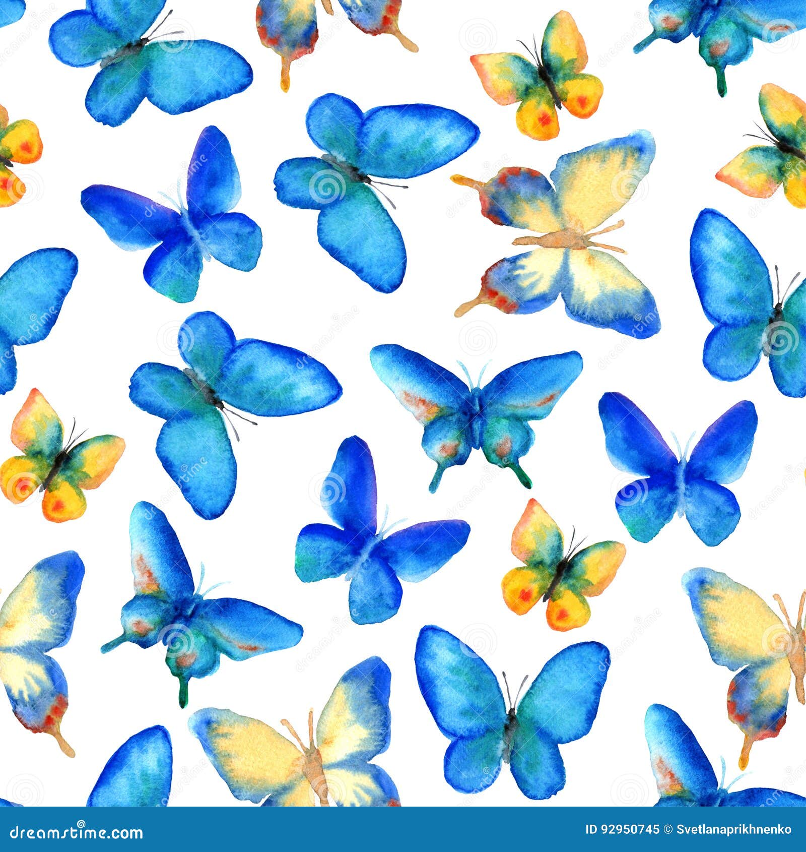 Seamless butterflies stock illustration. Illustration of paper - 92950745