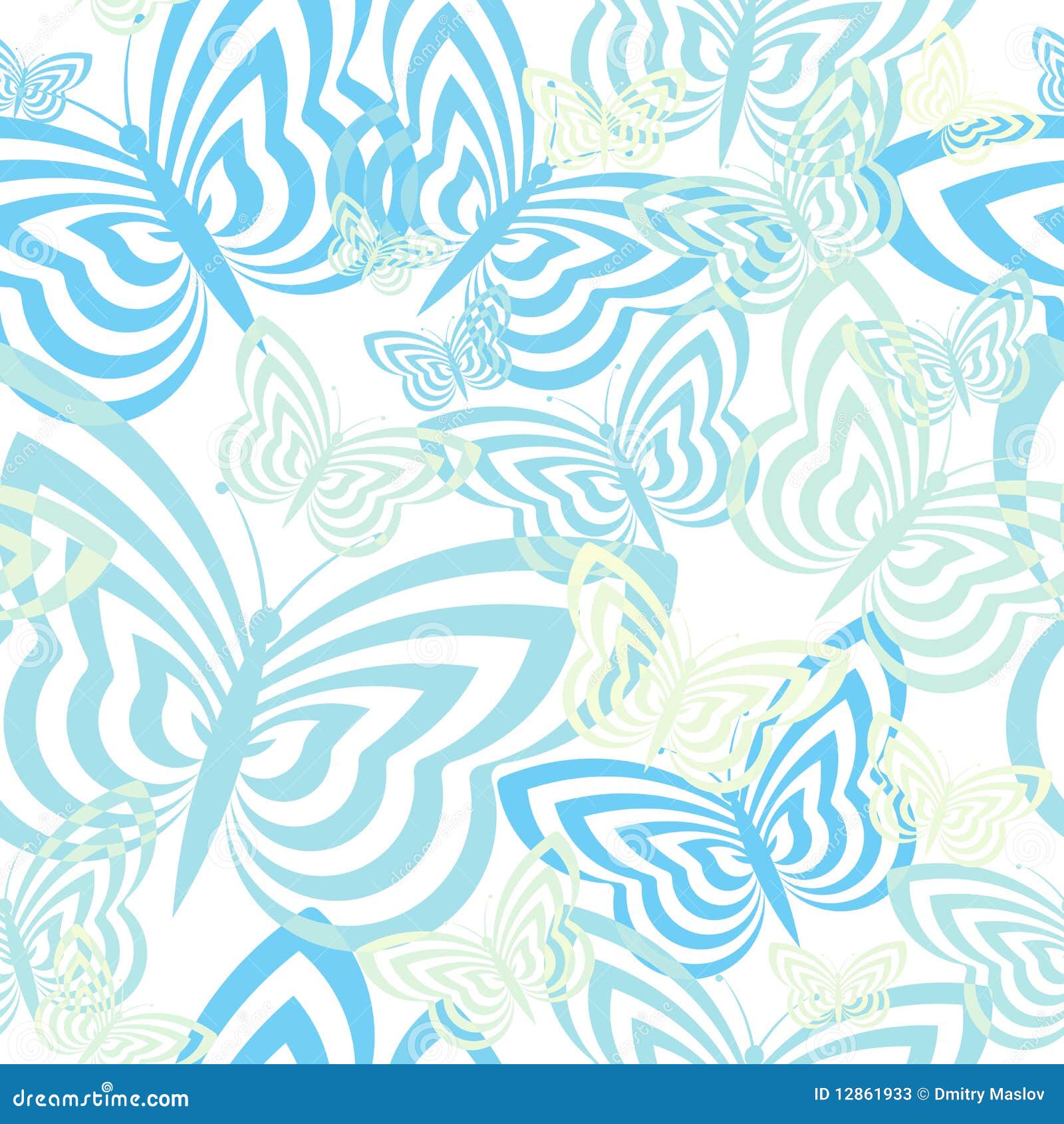 Seamless Butterfly Pattern stock vector. Illustration of decoration ...