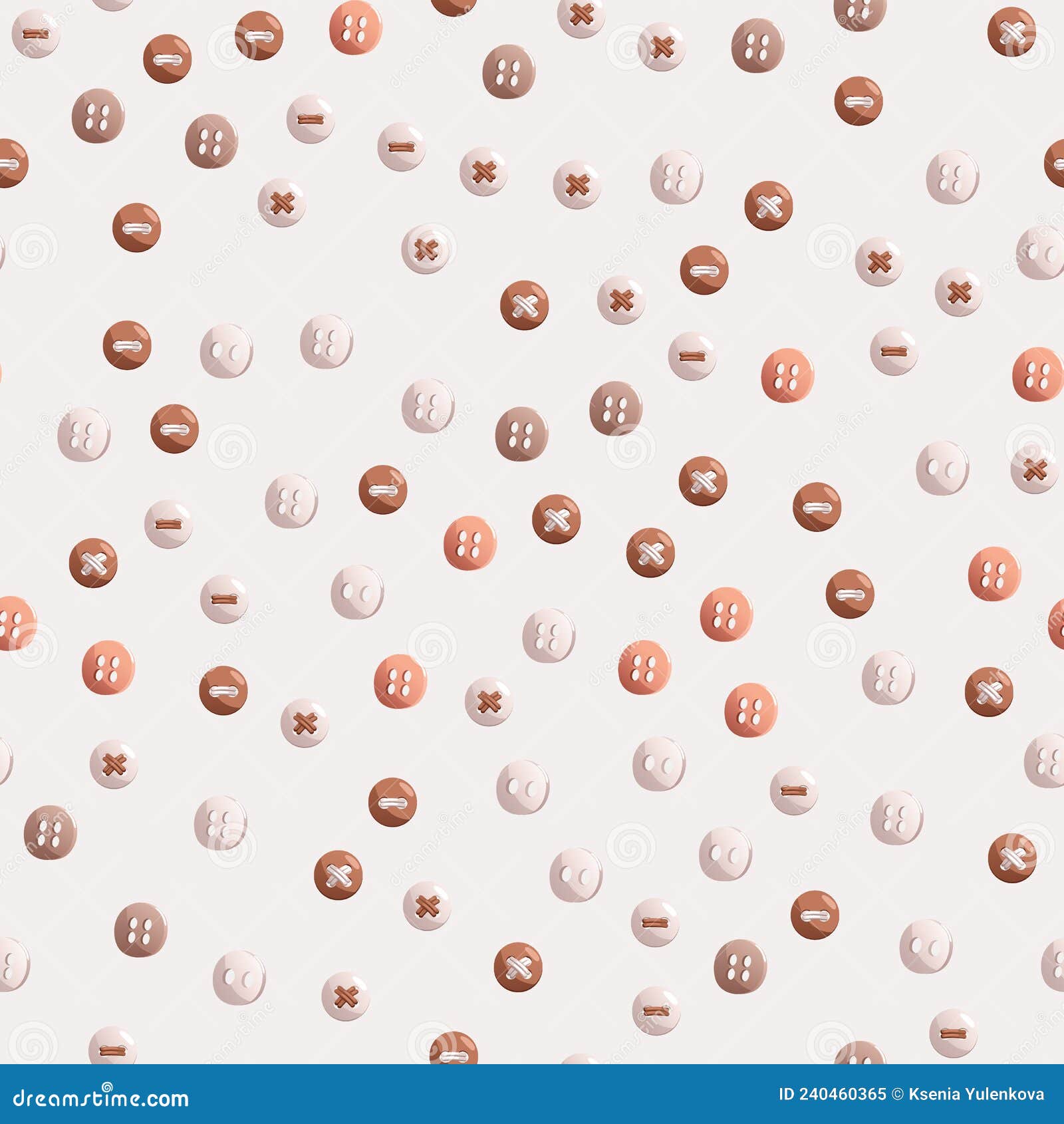 Seamless Button Pattern on a White Background. it is Perfect for ...