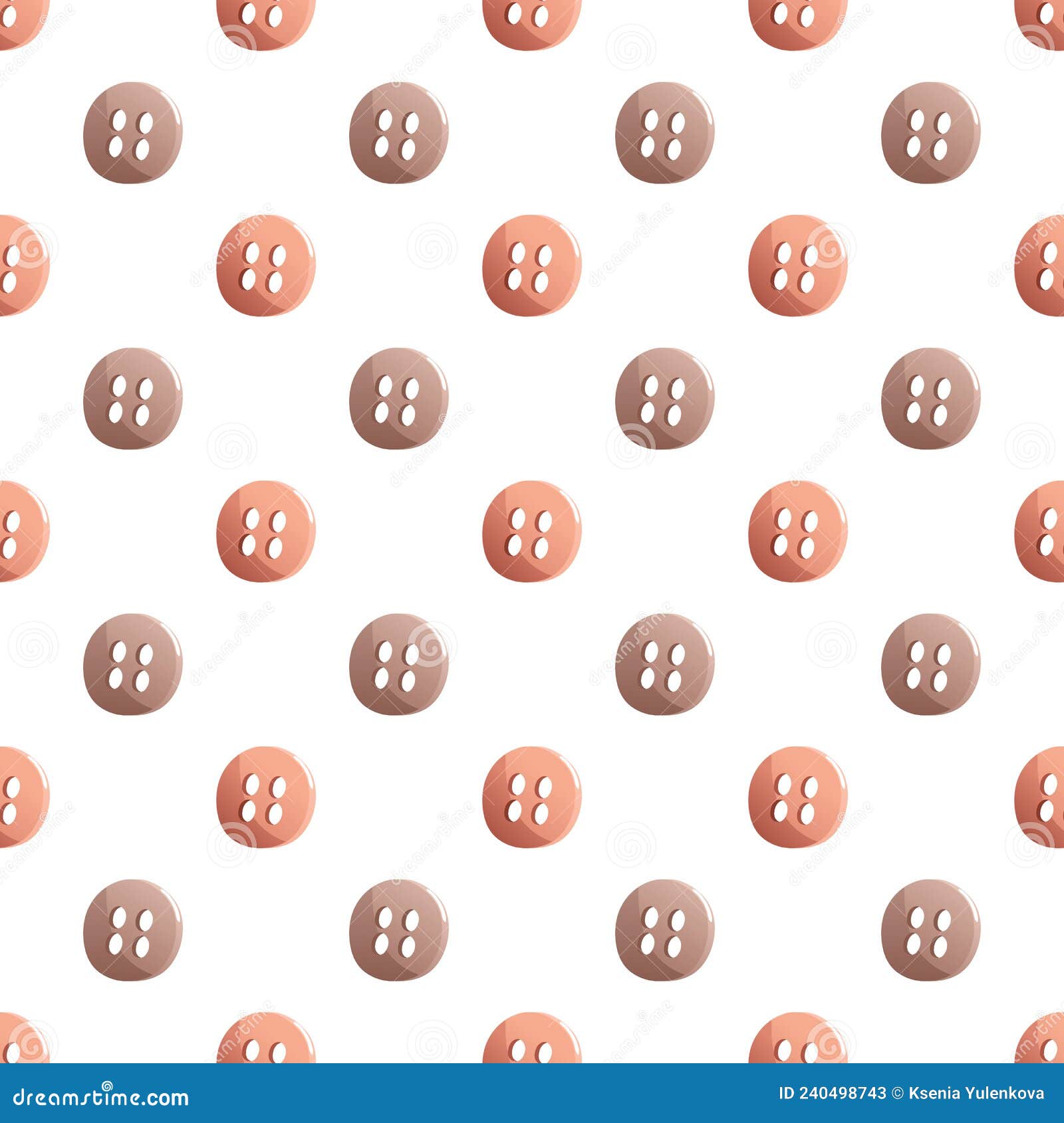 Seamless Button Pattern on a White Background. it is Perfect for ...