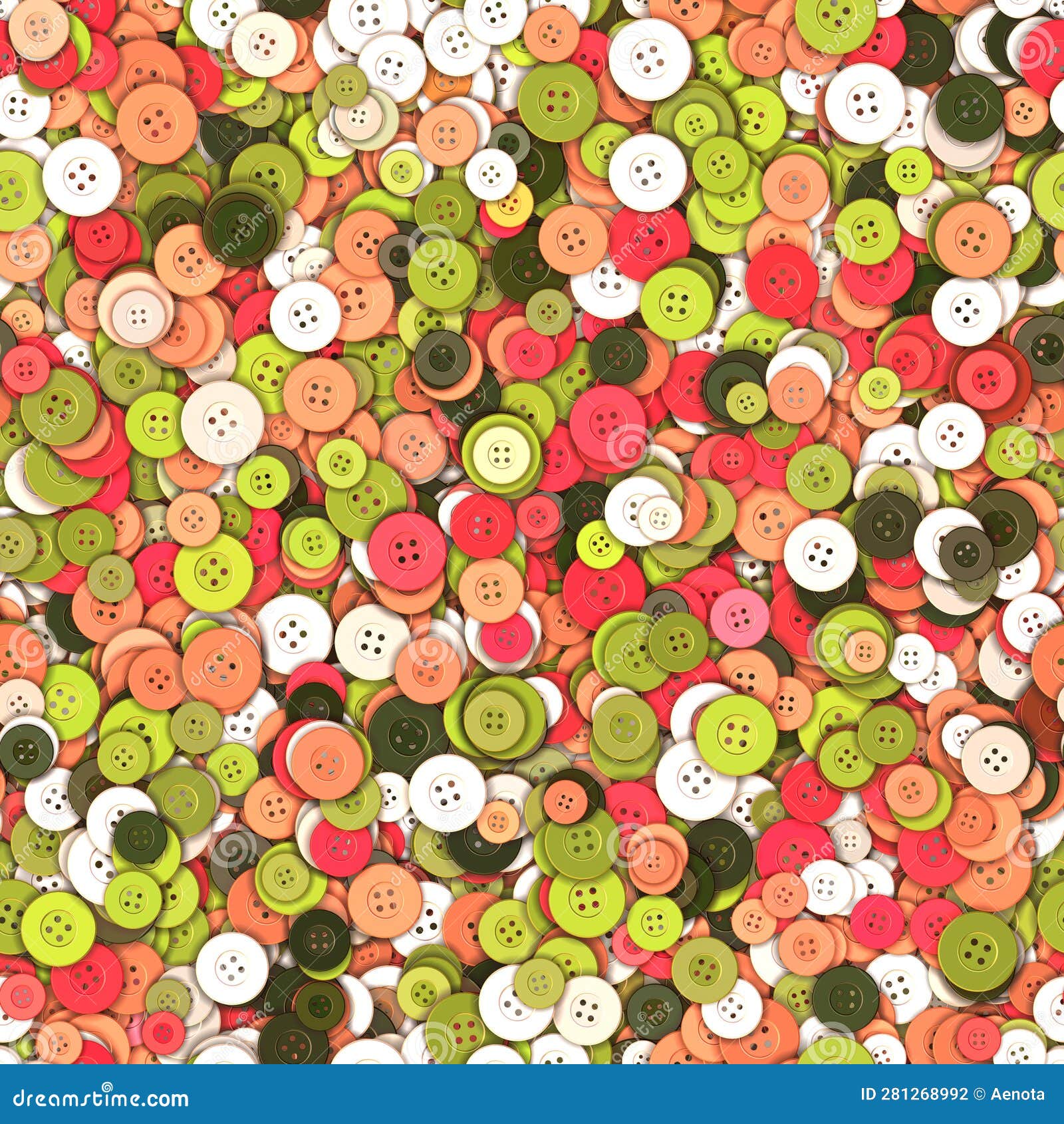 Seamless Buttons Plurality Pattern Stock Illustration - Illustration of ...