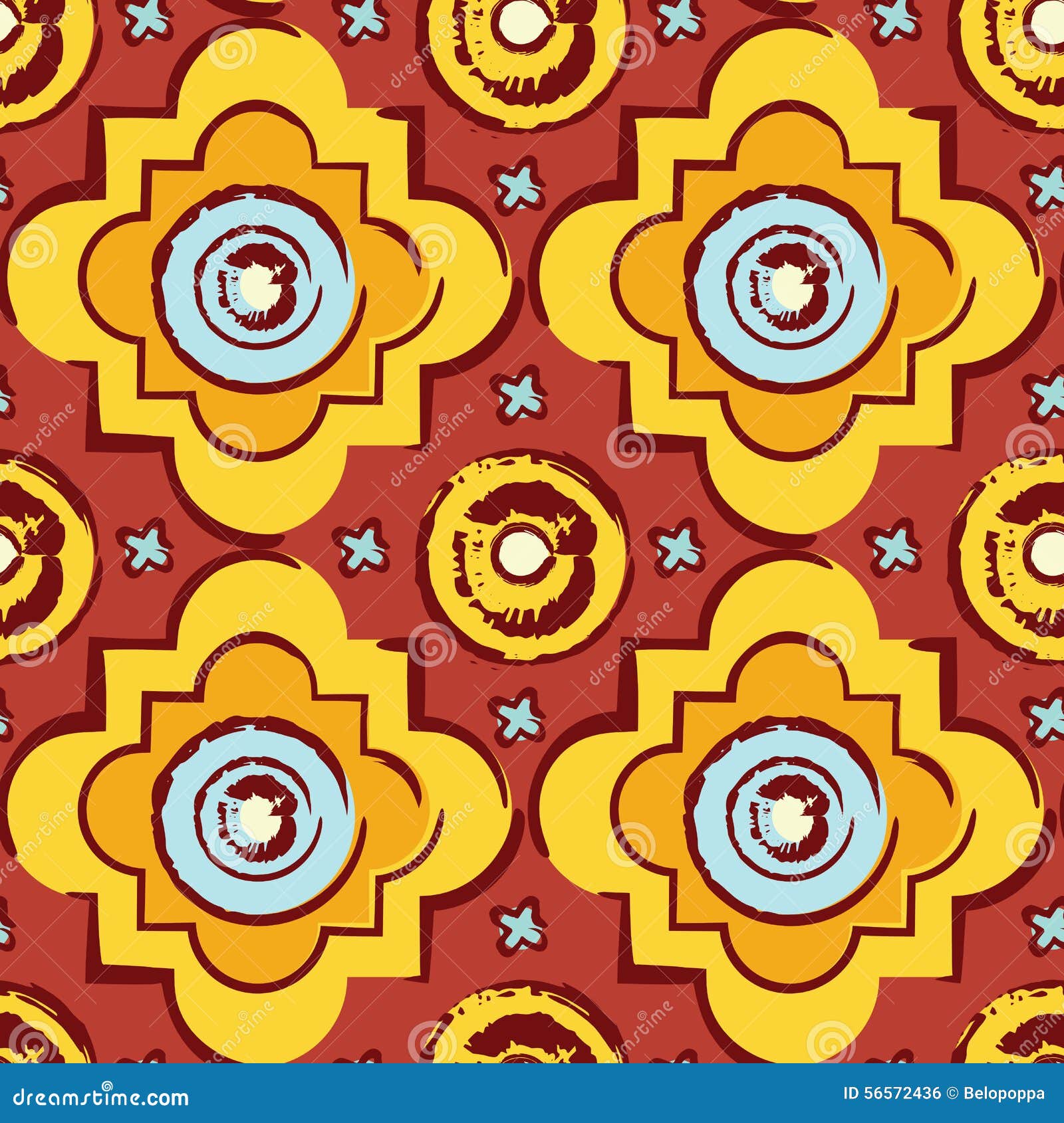 Seamless Byzantine Style Background Stock Vector - Illustration of ...