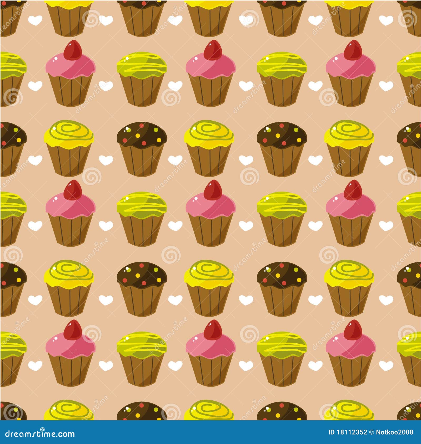 Seamless cake pattern stock vector. Illustration of celebrate - 18112352