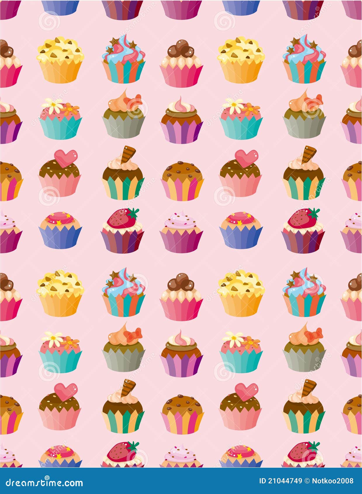 Seamless cake pattern stock vector. Illustration of fruit - 21044749