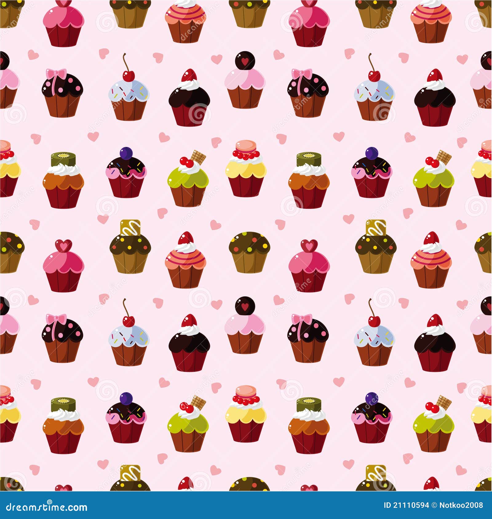 Seamless cake pattern stock vector. Illustration of dessert - 21110594