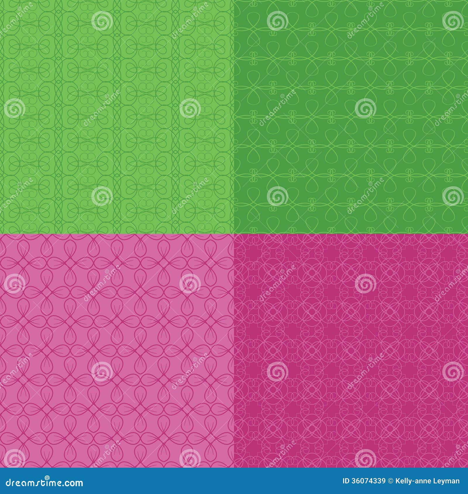 Seamless Calligraphy Patterns Two Stock Vector - Illustration of ...