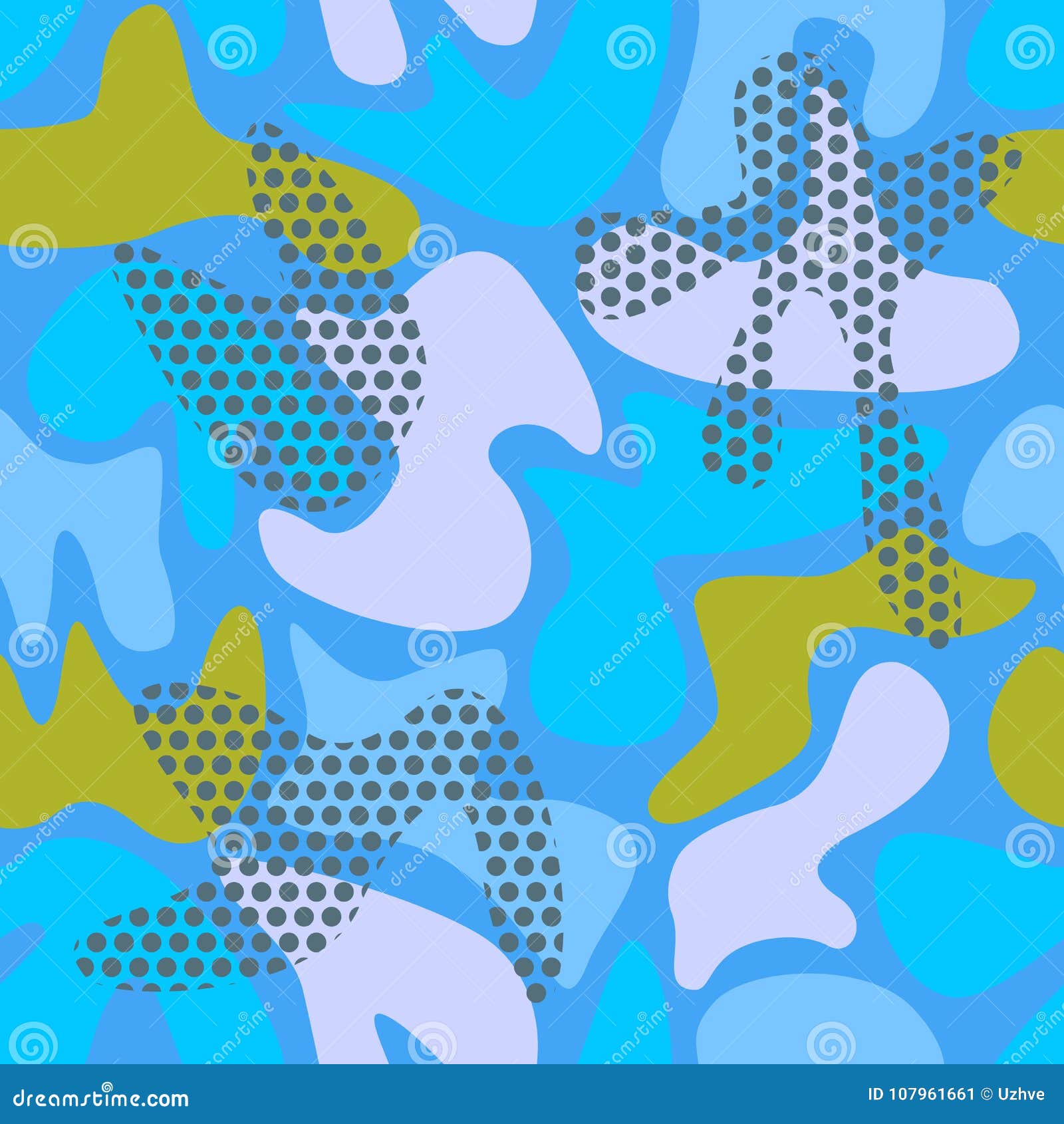 Seamless Camouflage Color Pattern Stock Vector - Illustration of ...