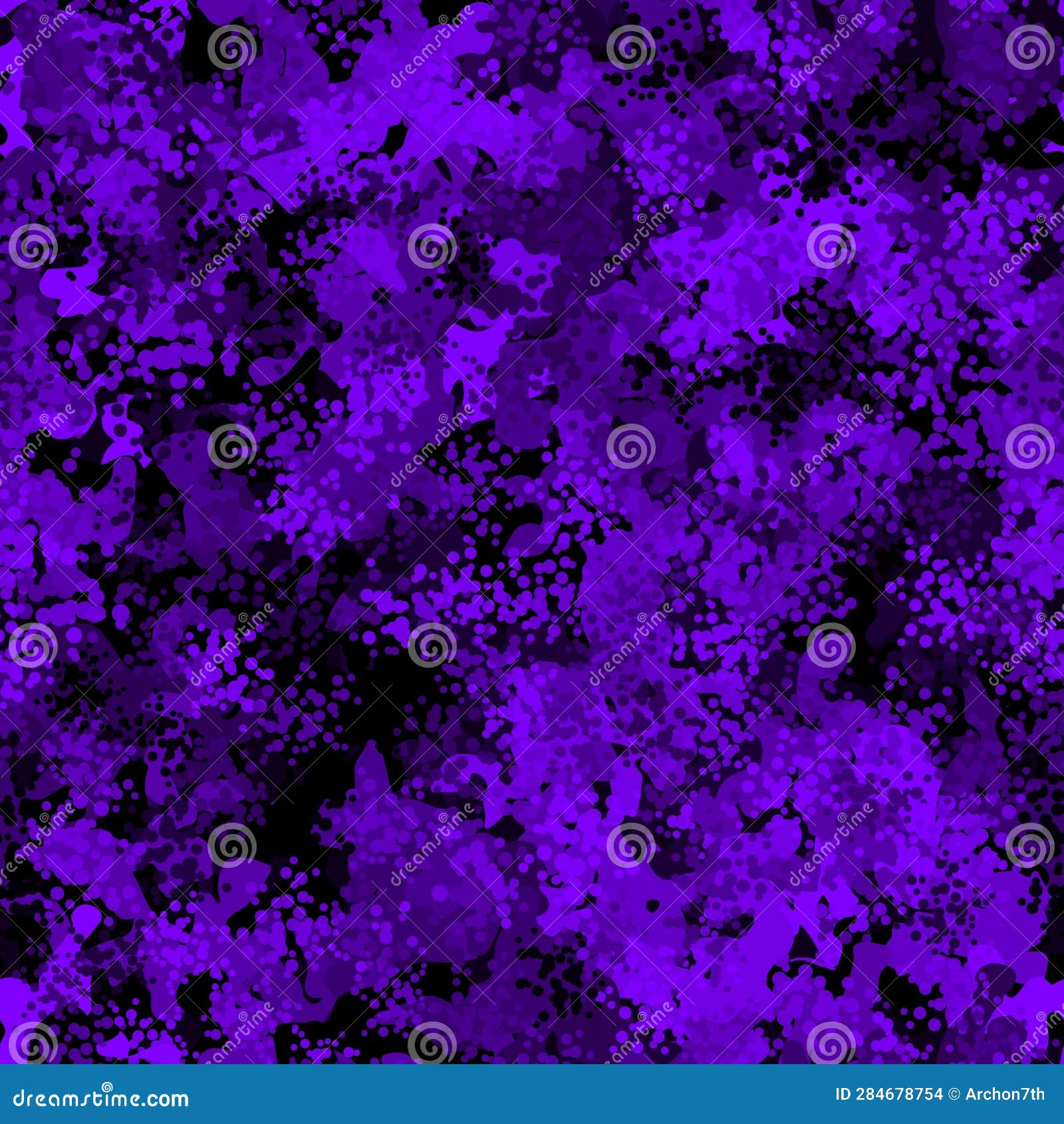 Seamless Camouflage Pattern. Repeating Digital Dotted Flecktarn ...
