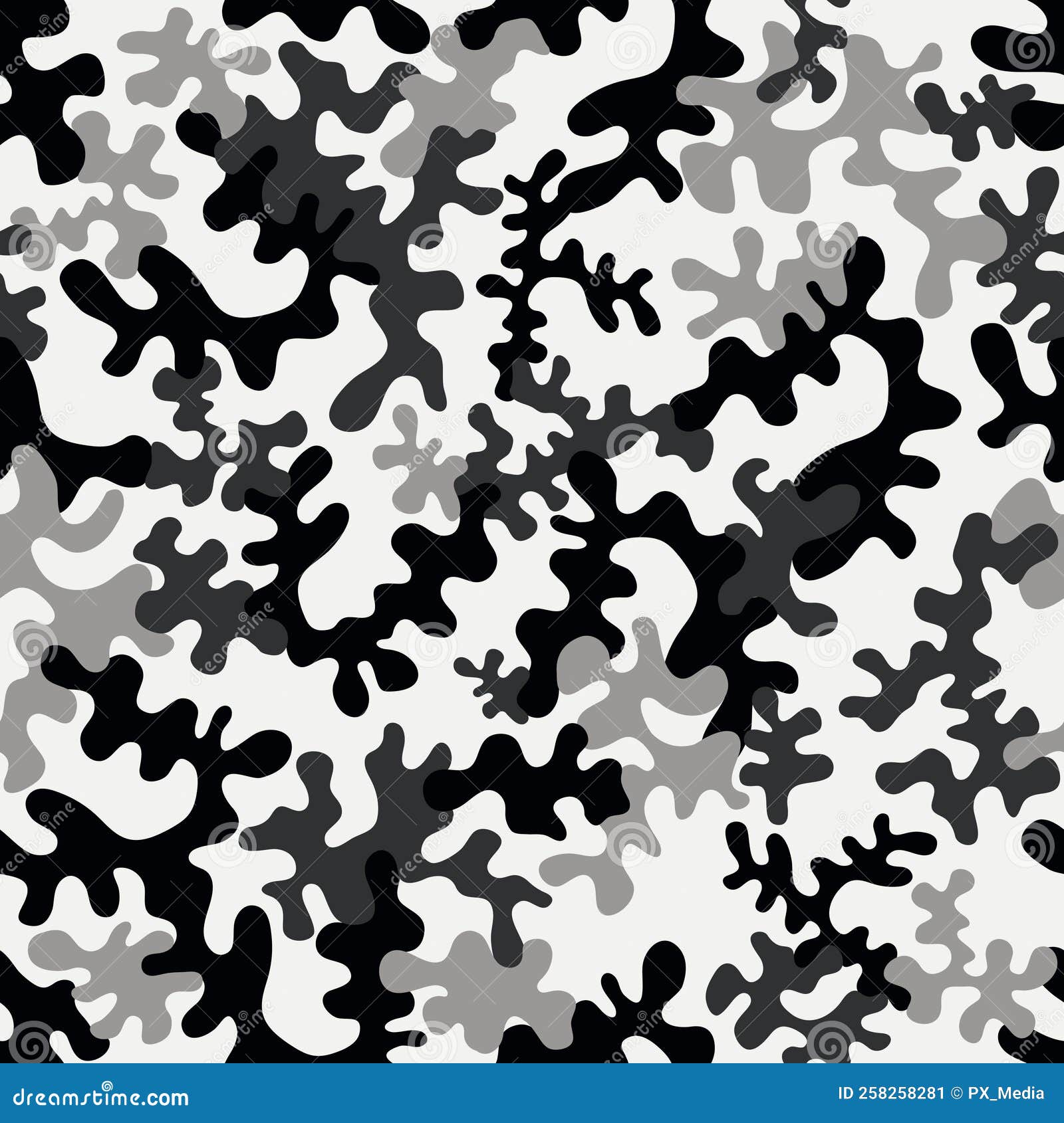 Seamless Camouflage Pattern - Vector Illustration Stock Illustration ...