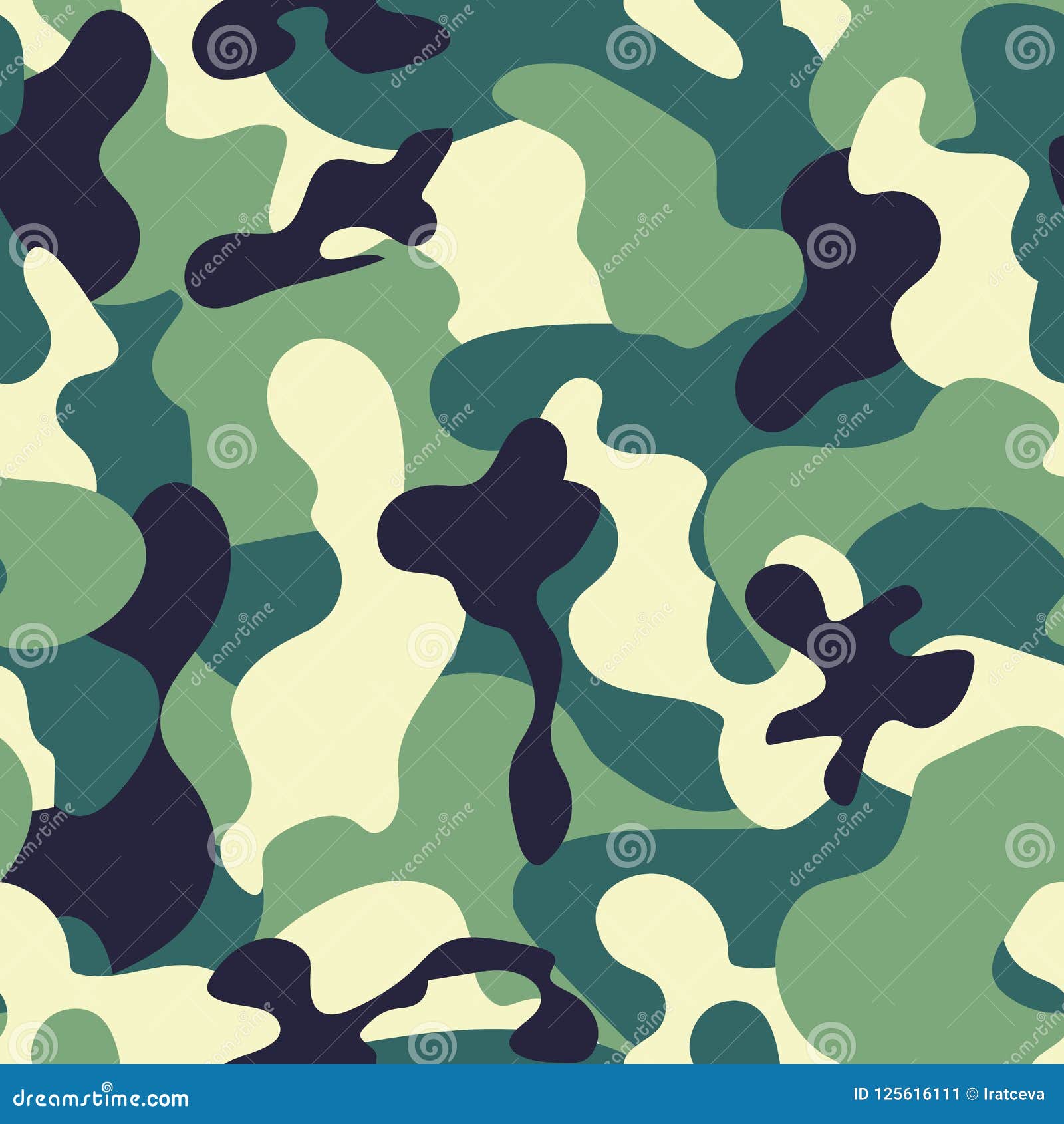 Seamless Camouflage Pattern Stock Vector - Illustration of dazzle ...
