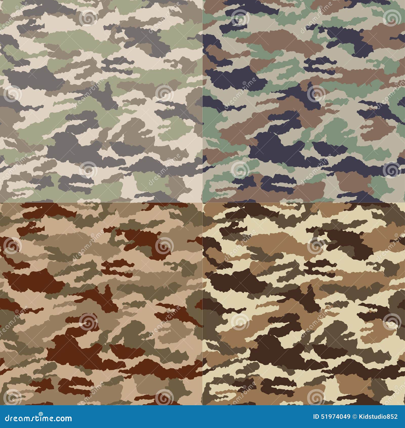 Seamless Camouflage Wallpaper Pattern Stock Vector - Illustration of ...