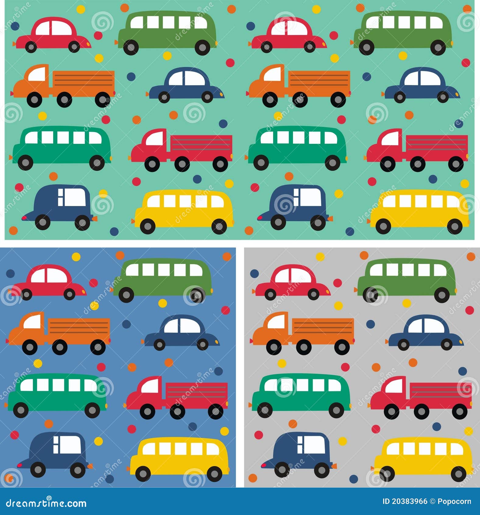 Seamless car pattern stock vector. Illustration of design - 20383966