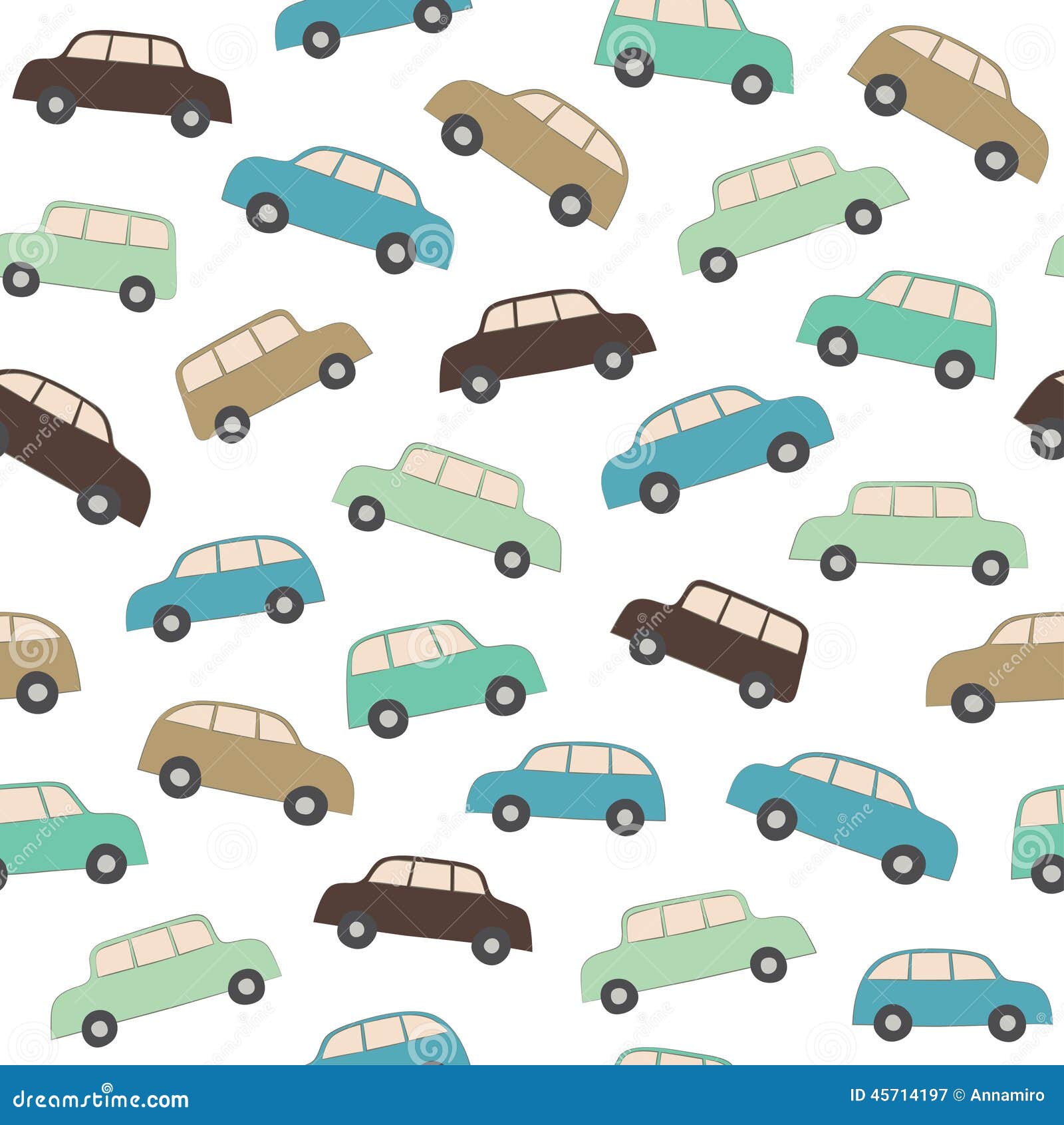 Seamless car pattern stock vector. Illustration of pattern - 45714197