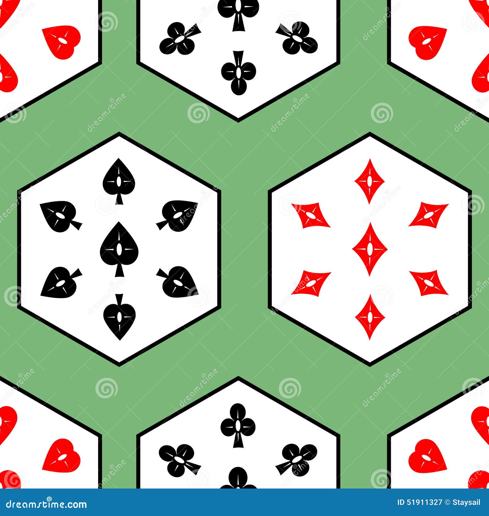 Seamless card suits 03 stock vector. Illustration of infinity - 51911327