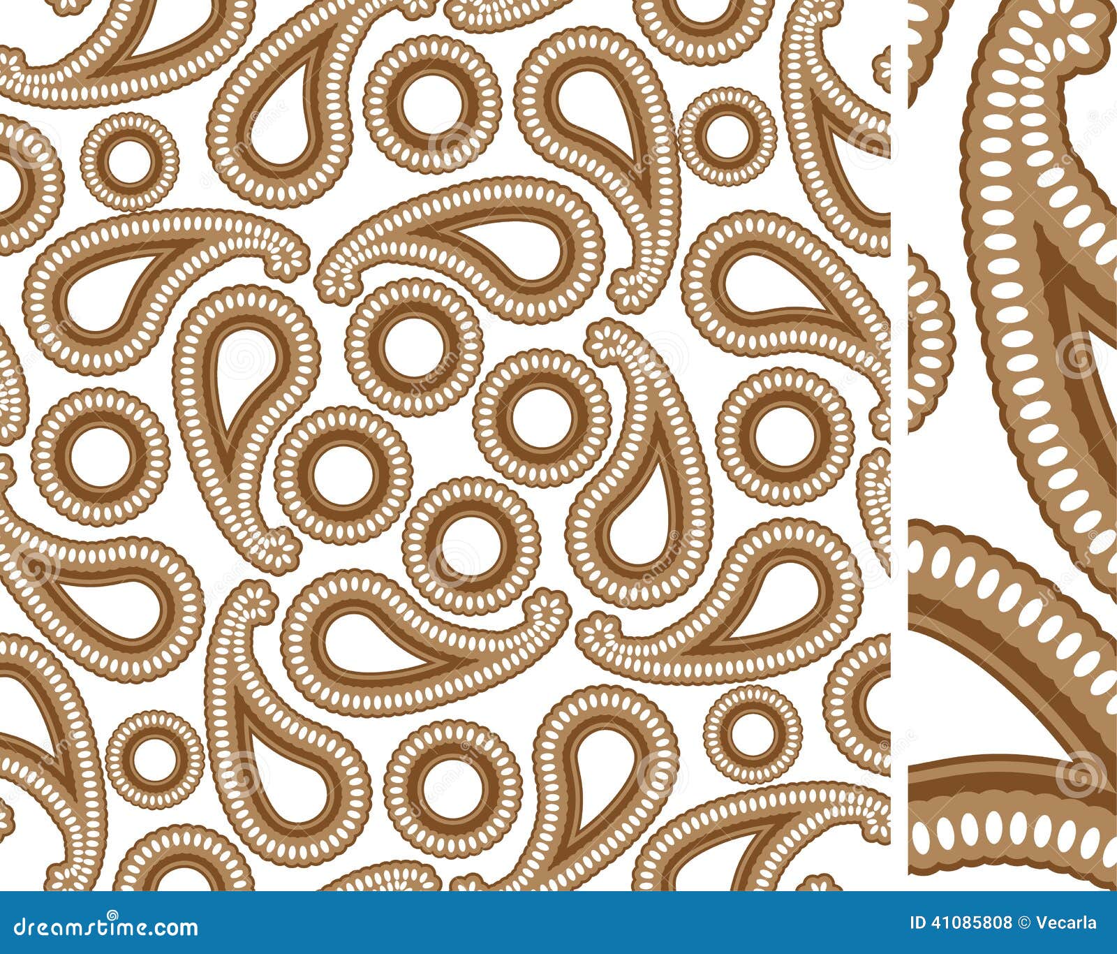 Seamless Cashmere Pattern Illustration Stock Vector - Illustration of ...