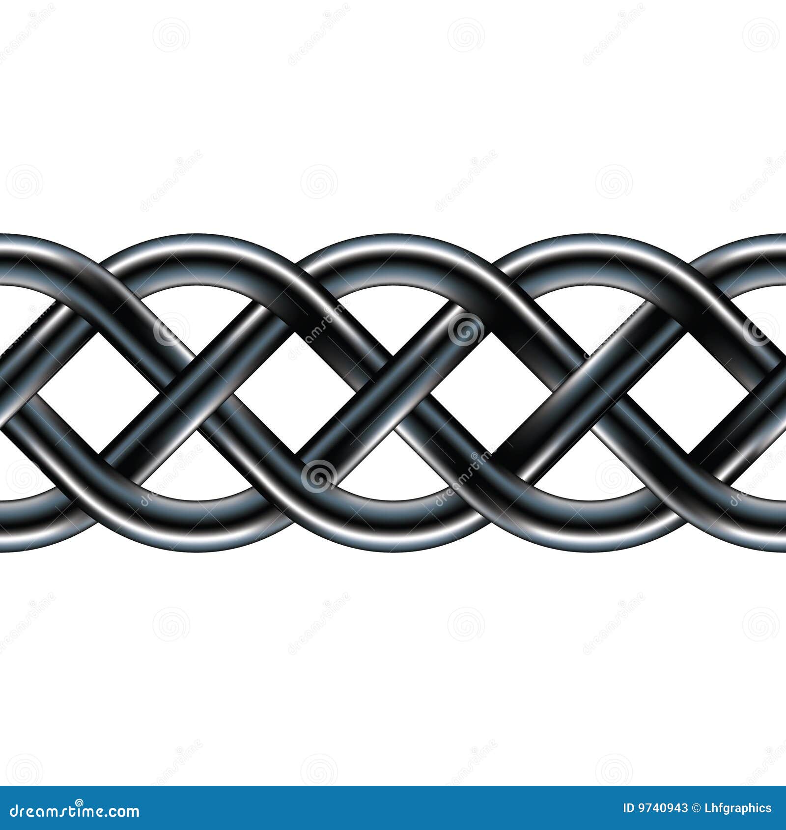 Seamless Celtic Design Border Stock Vector - Illustration of decoration ...