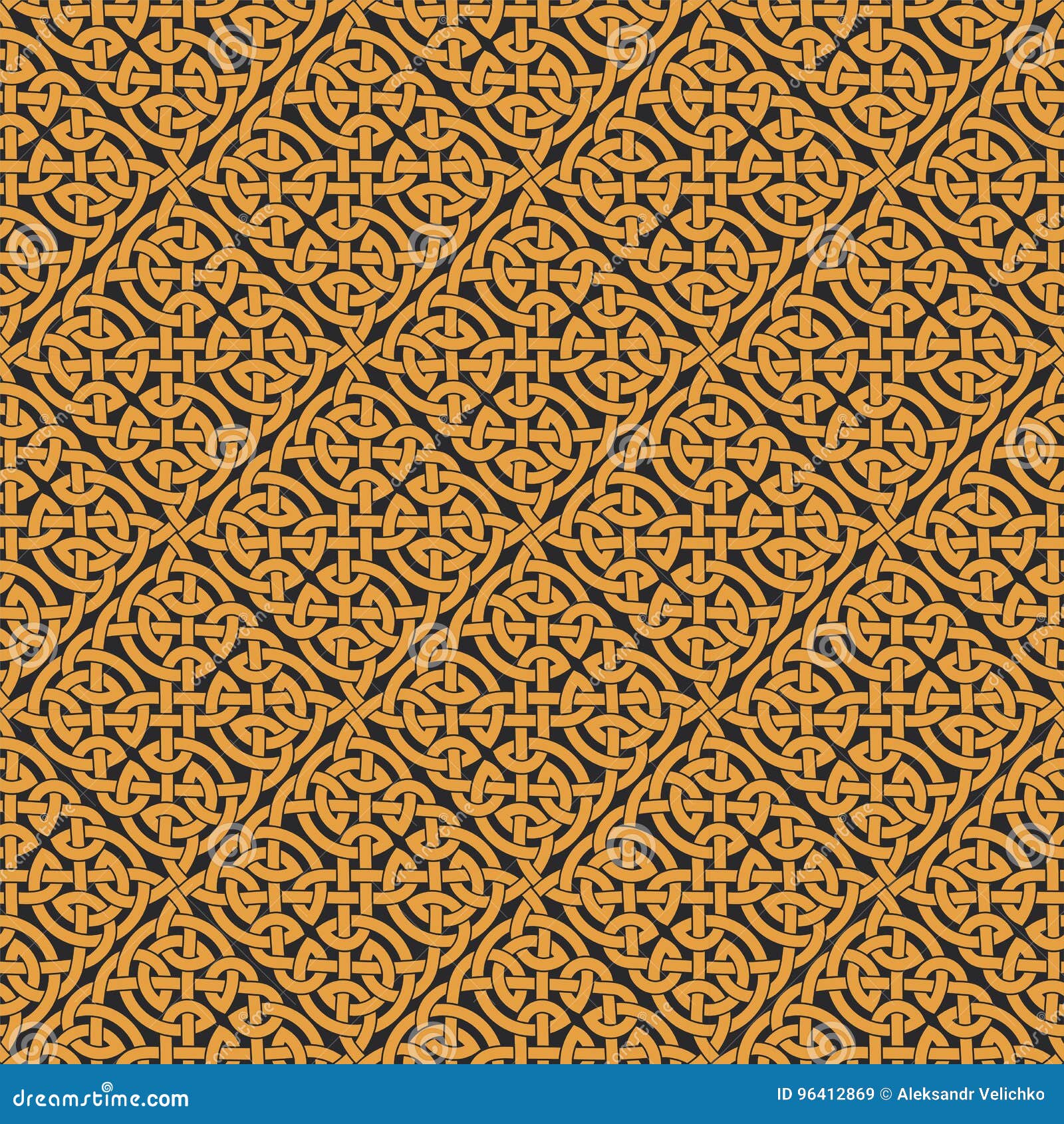 Seamless Celtic Knot Infinity Pattern Stock Vector - Illustration of ...