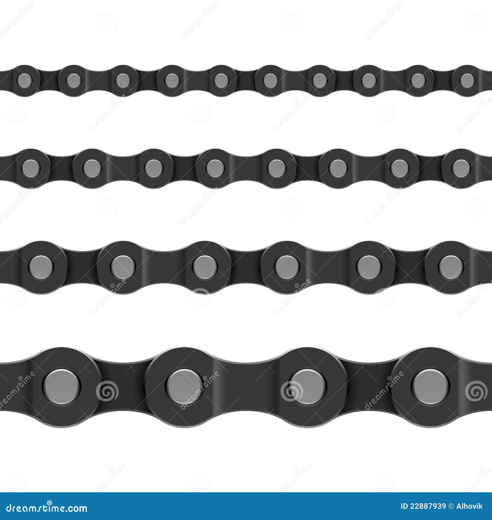 Seamless chain stock vector. Illustration of link, bicycle - 22887939