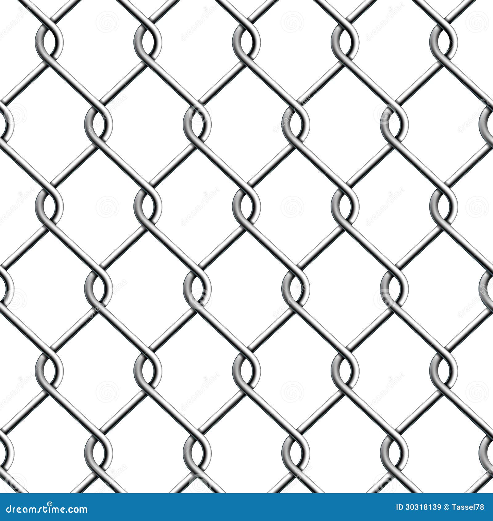 Seamless Chain Pattern. Silver Metallic Chain Texture. Vector ...
