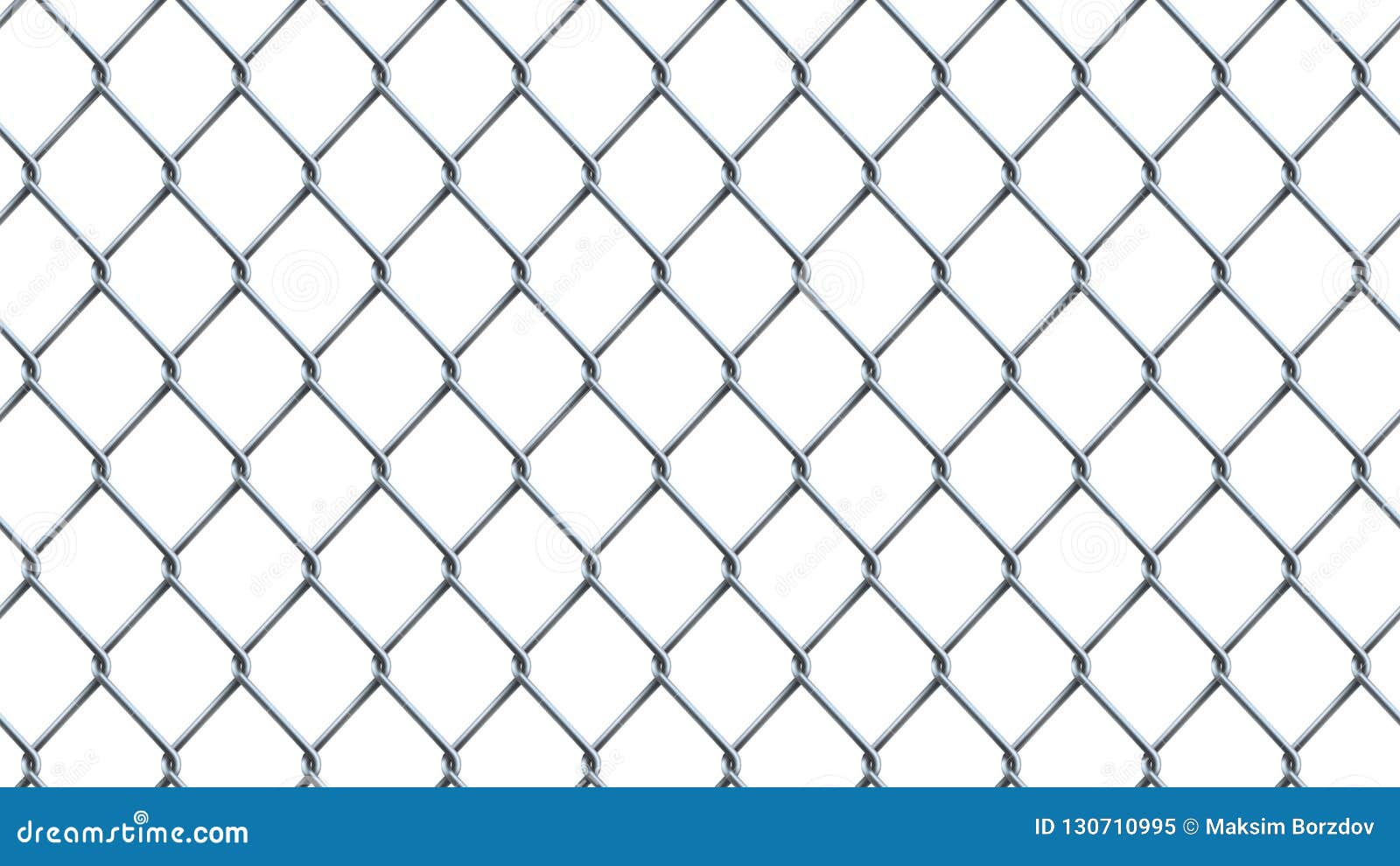Seamless Chain Link Fence Background on White Stock Vector ...