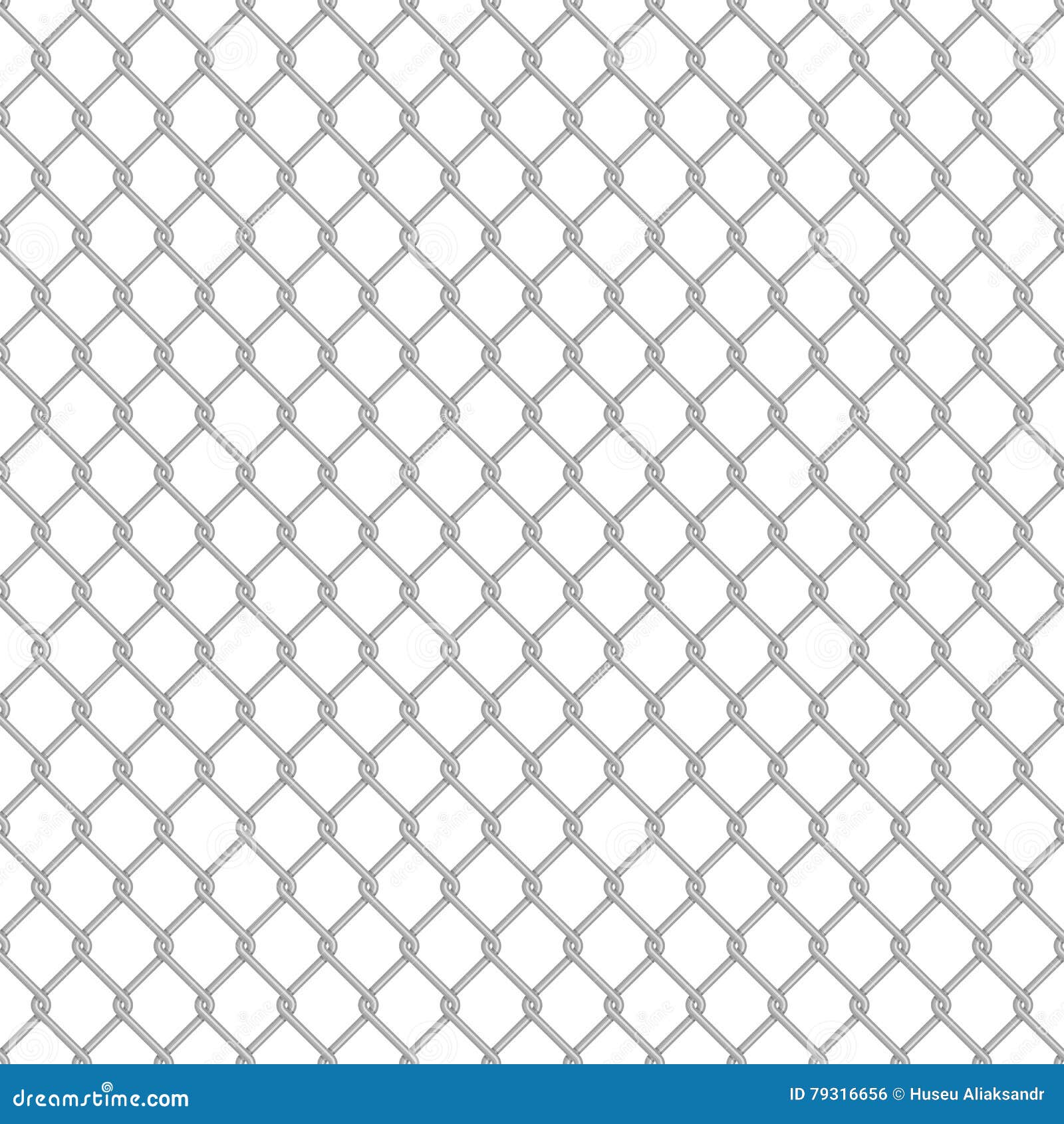 Seamless chain link fence. stock vector. Illustration of enclose - 79316656