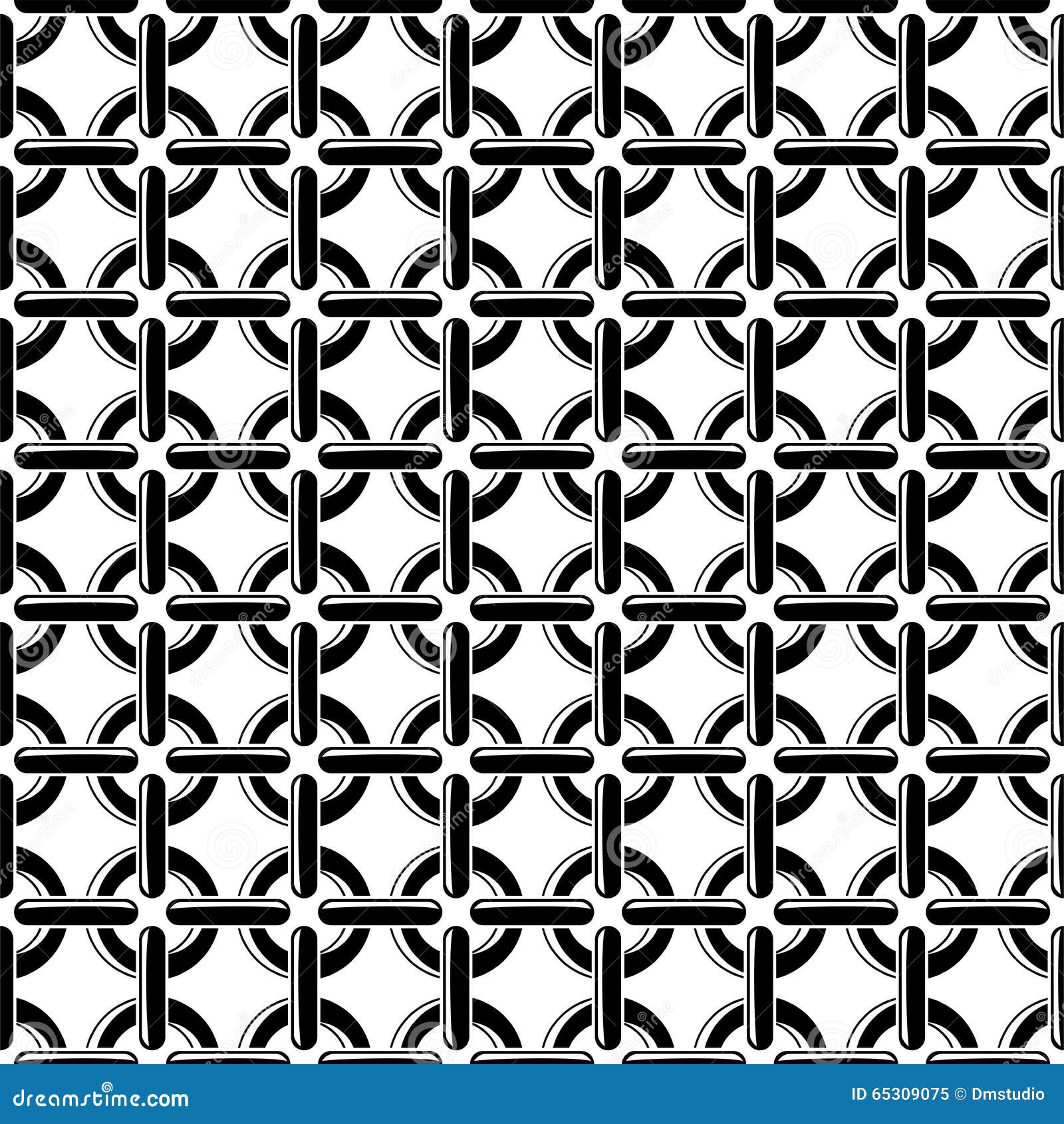 Seamless Chain Pattern, Vector Stock Vector - Illustration of steel ...