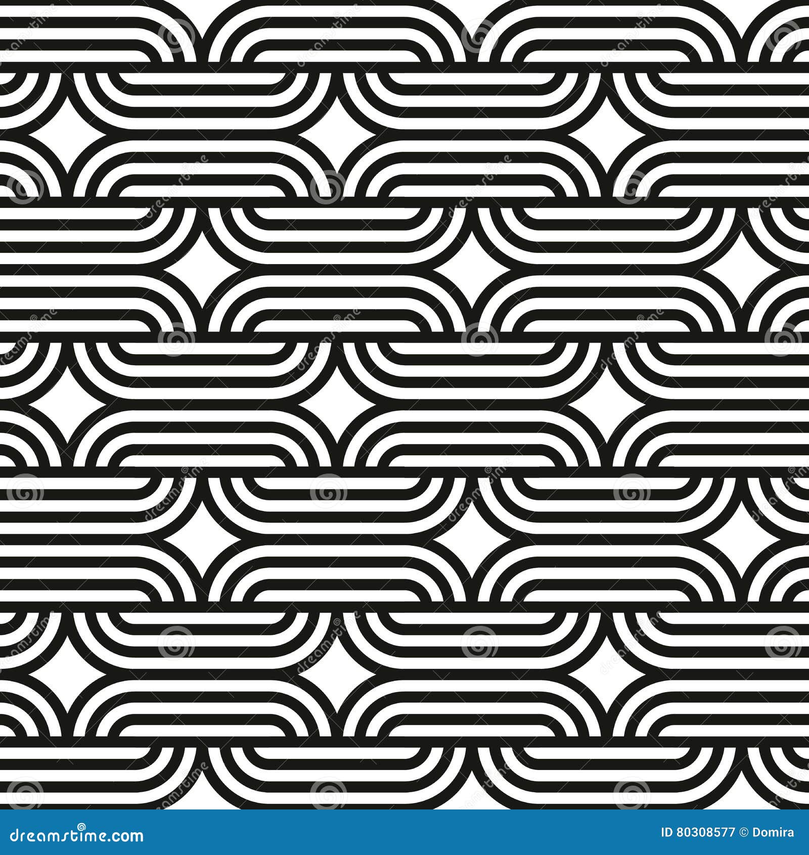 Seamless Chain Pattern of Rounded Shapes. Geometric Striped Graphic ... Seamless Chain Pattern of Rounded Shapes. Geometric Striped Graphic ...