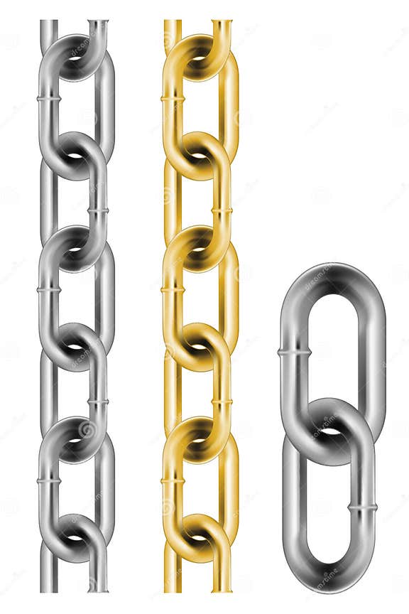 Seamless chain stock vector. Illustration of render, linked - 30806105