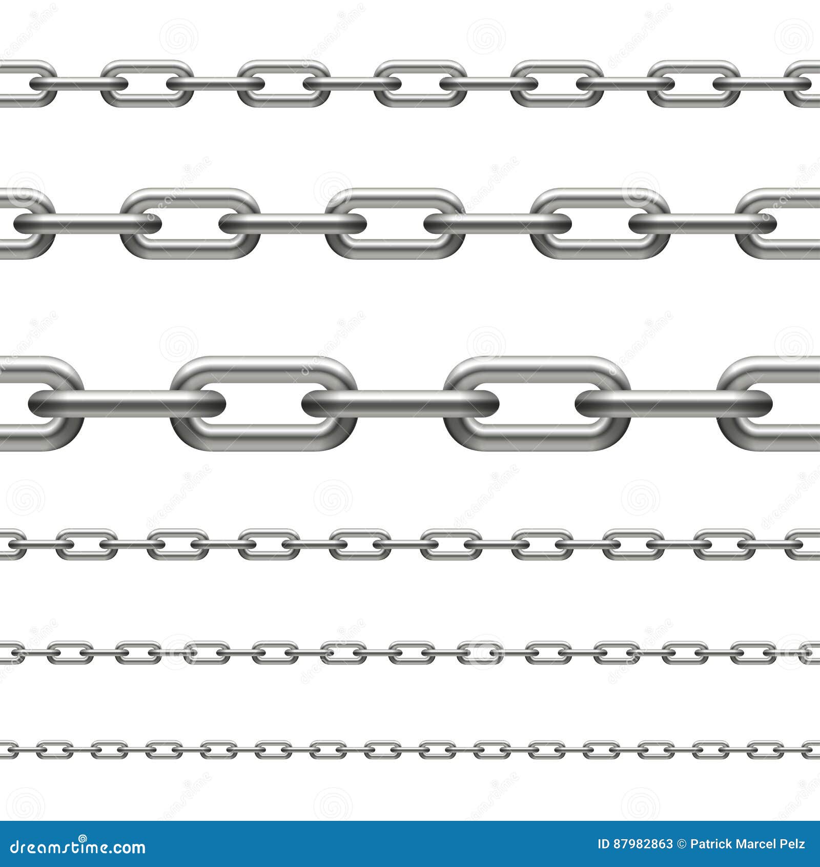 Seamless chains collection stock vector. Illustration of open - 87982863
