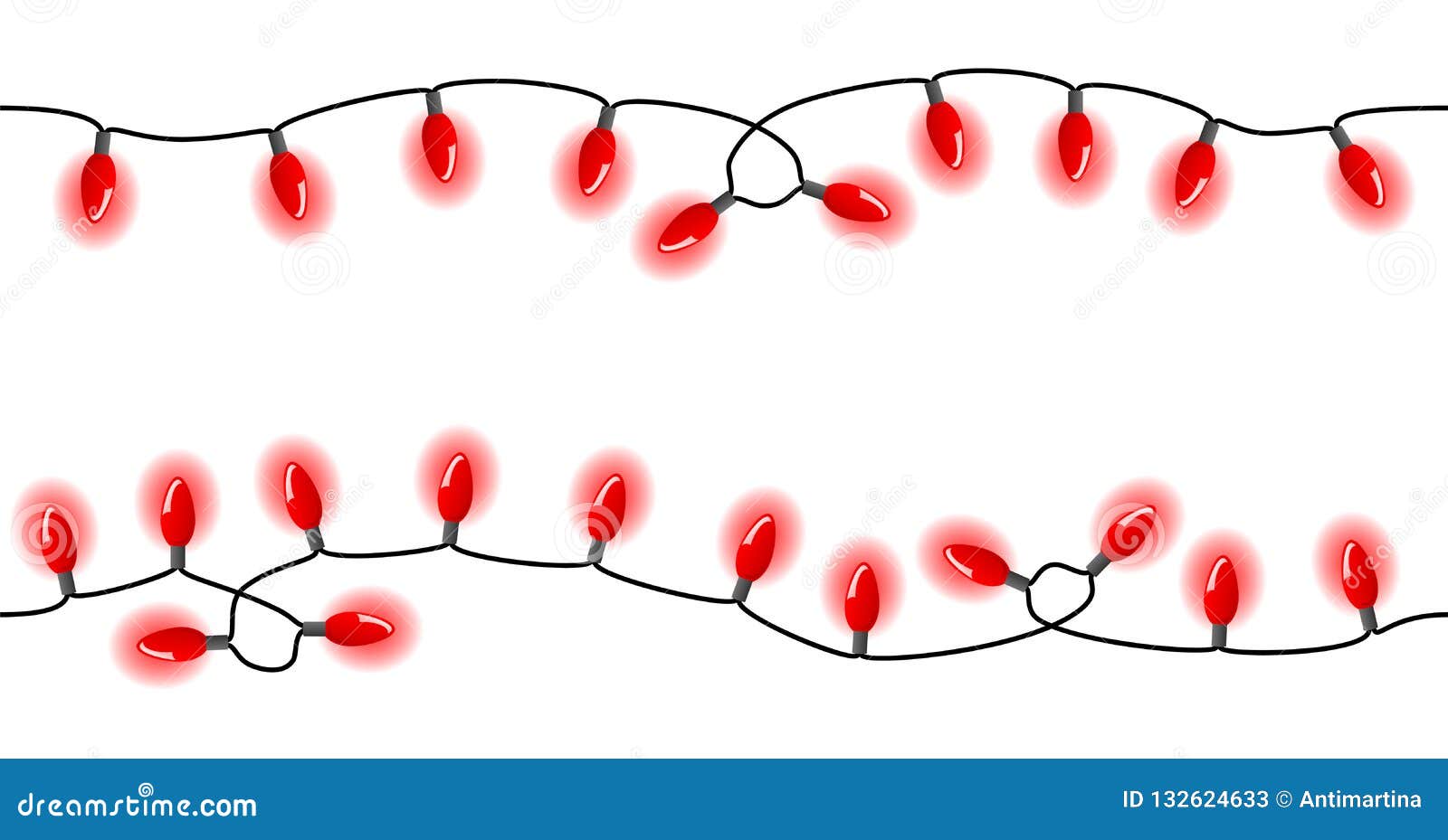 Seamless chains of lights stock vector. Illustration of colorful ...