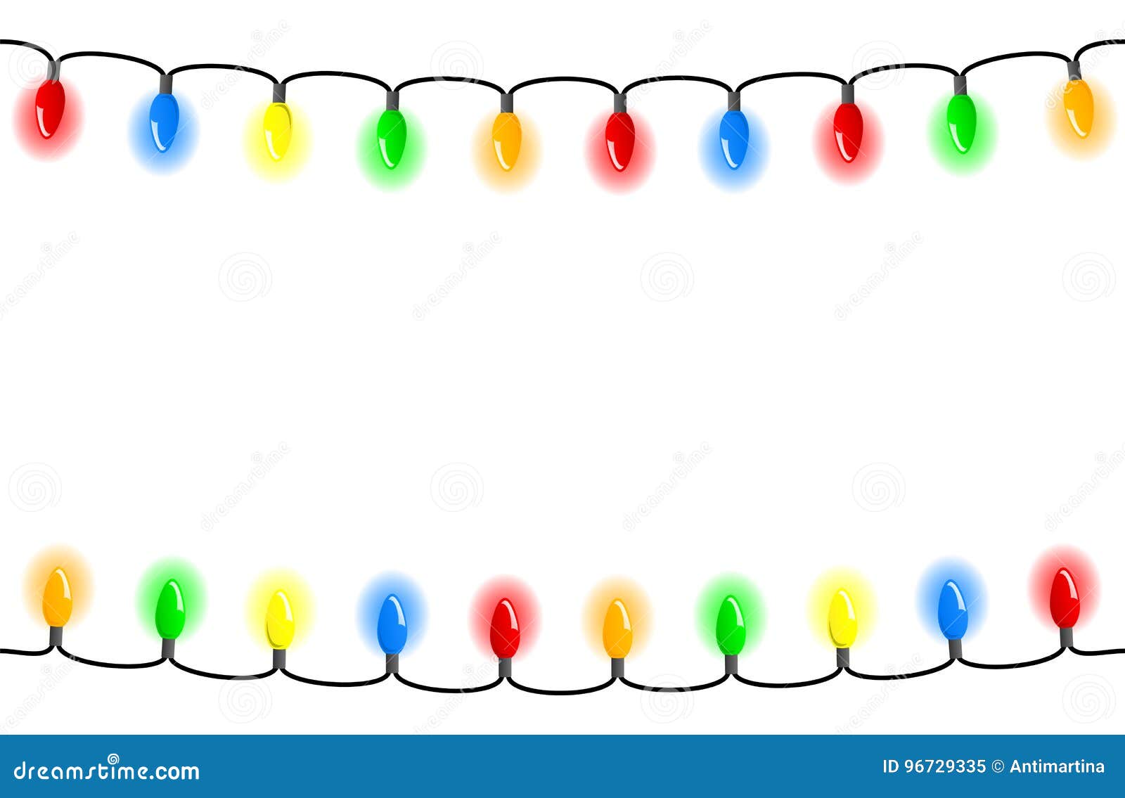 Seamless chains of lights stock vector. Illustration of seasonal - 96729335