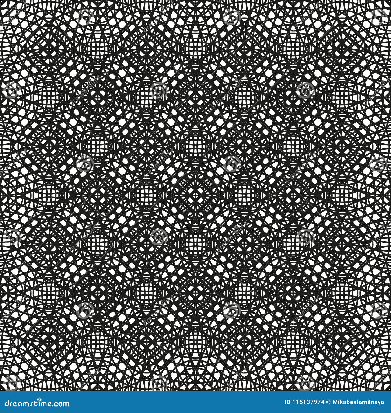 Seamless Chaos Lines. Scribble Messy Shape Threading. Pattern Design ...