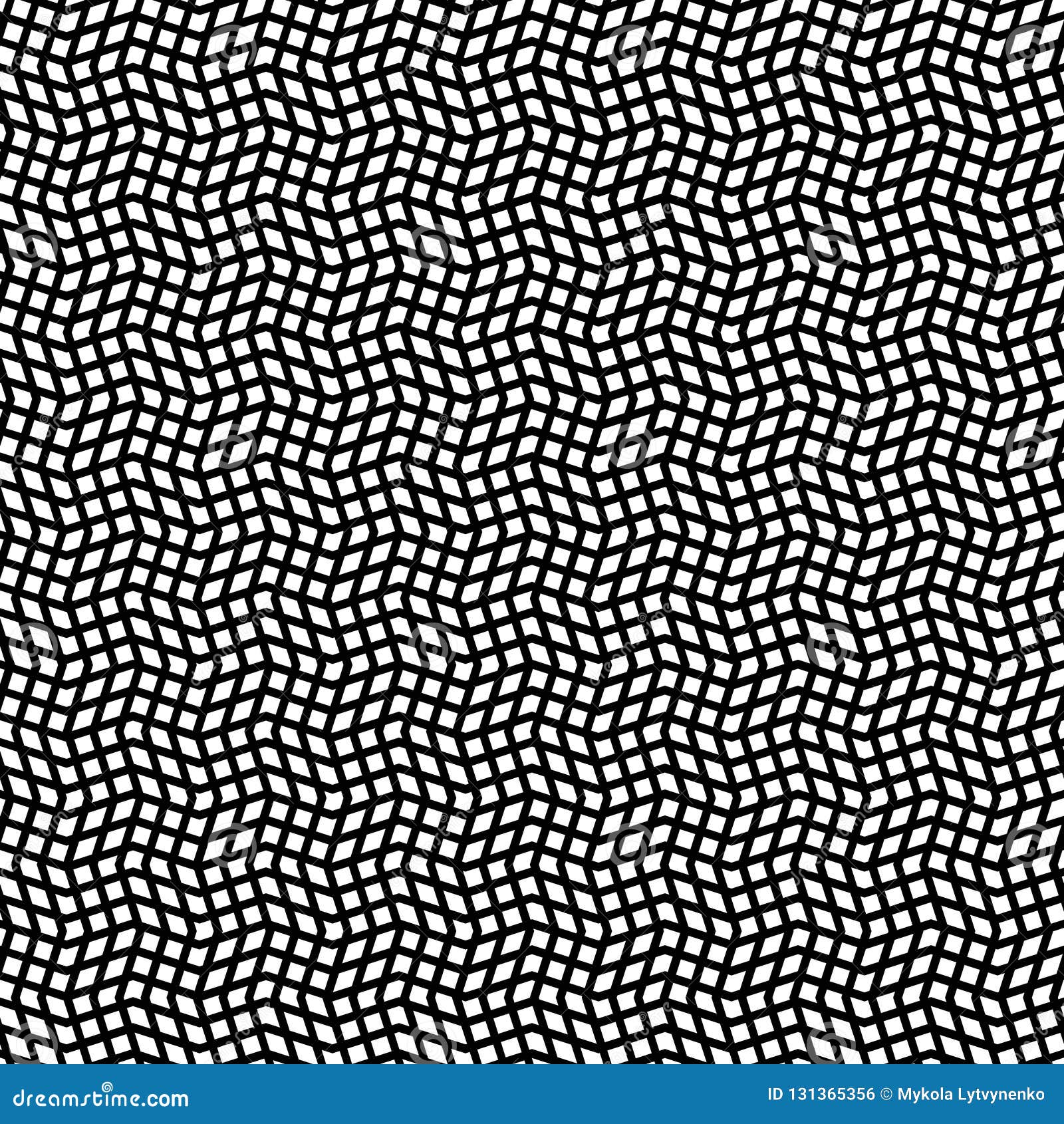 Seamless Chaotic Grid Zigzag Lines, Vector Black Polyline Grid with ...